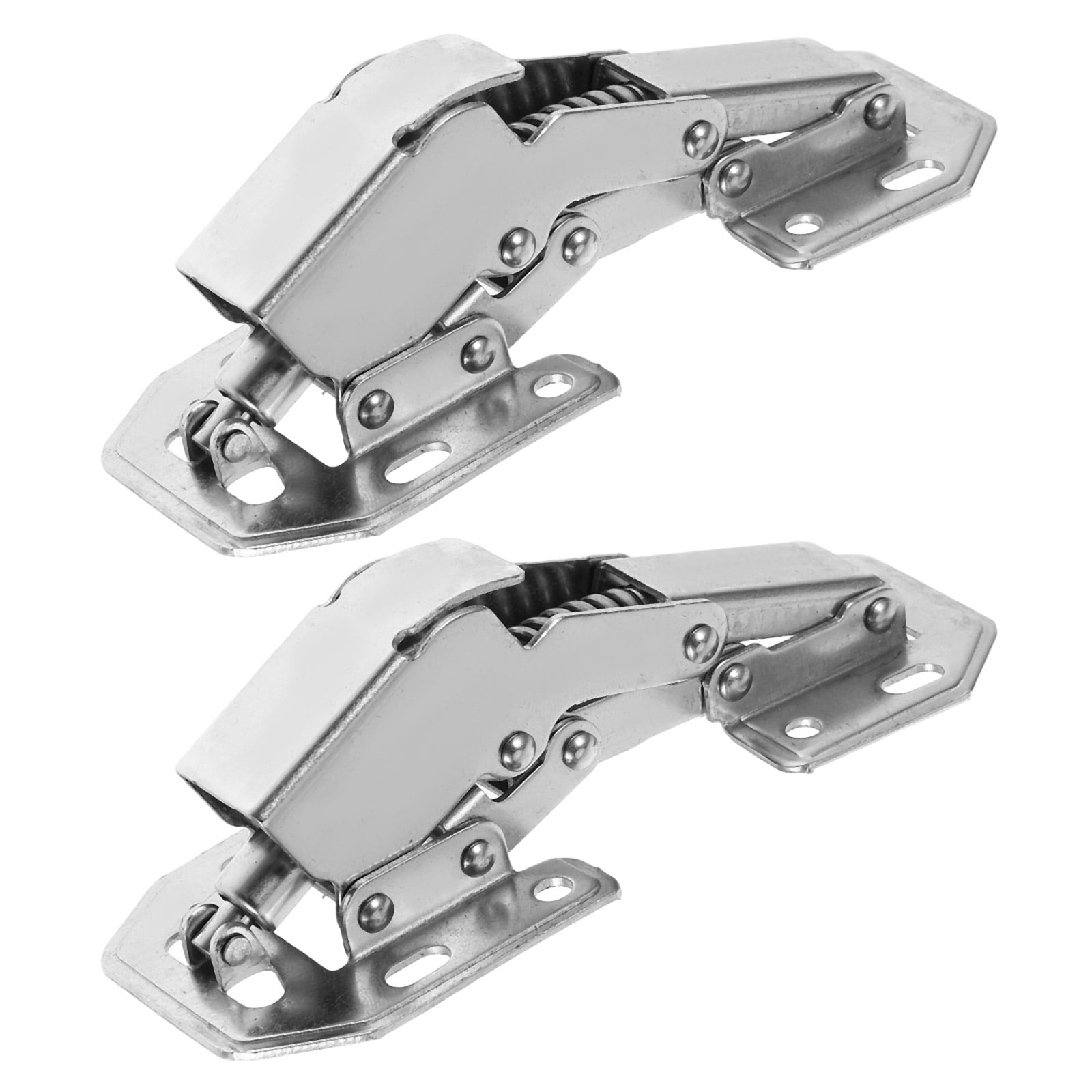 Hemoton 2pcs Heavy Duty Stainless Steel Buffer Hinges For Cabinet Doors ...
