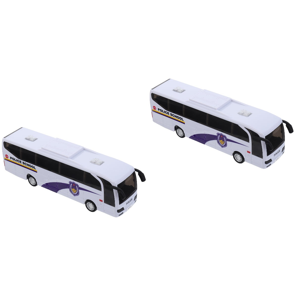 Hemoton 2pcs Inertia Bus Toy Baby Educational Playing Toy School Bus ...