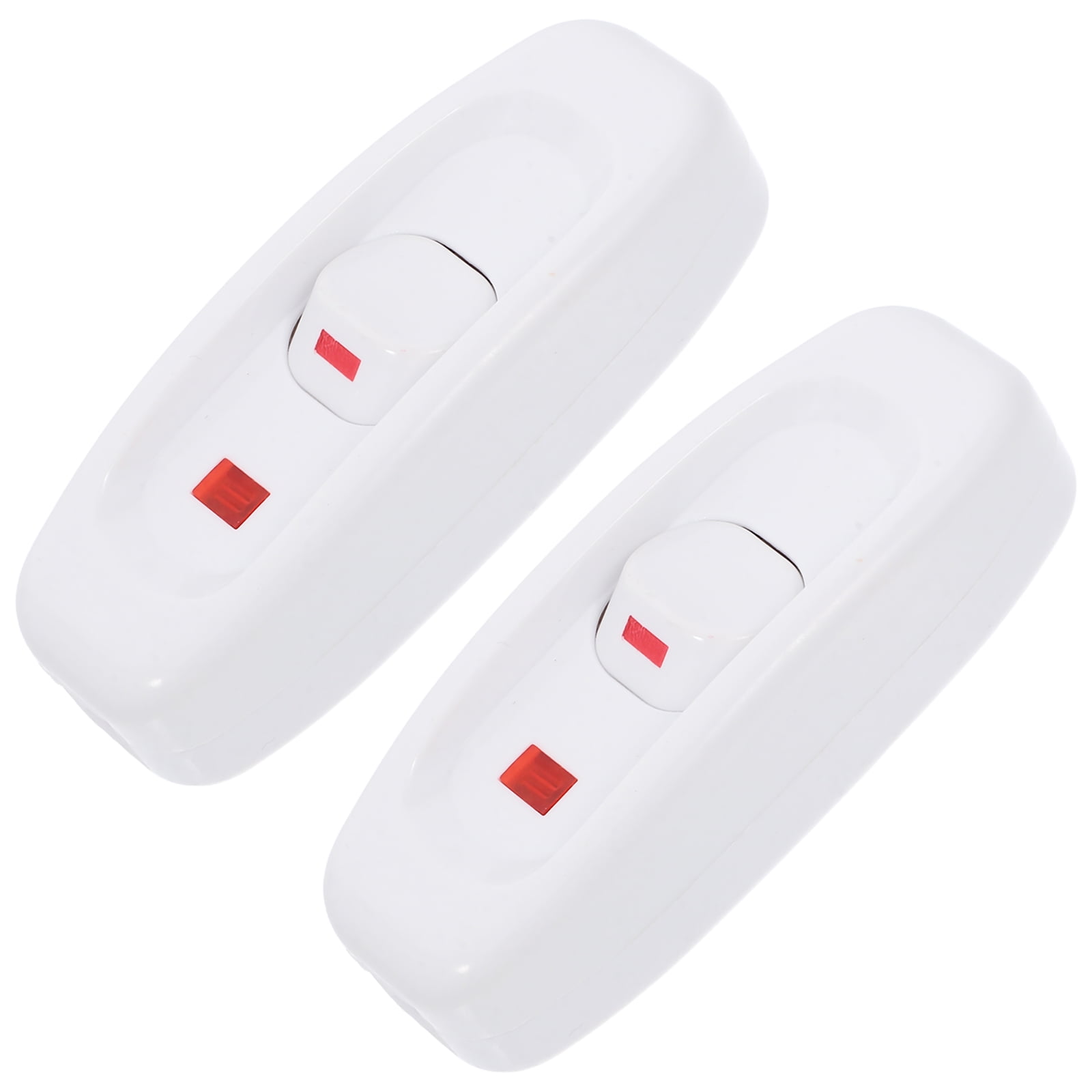Hemoton 2pcs Inline Cord Switches With Indicator Light Switches Table Lamp Switches Inline Cord ...