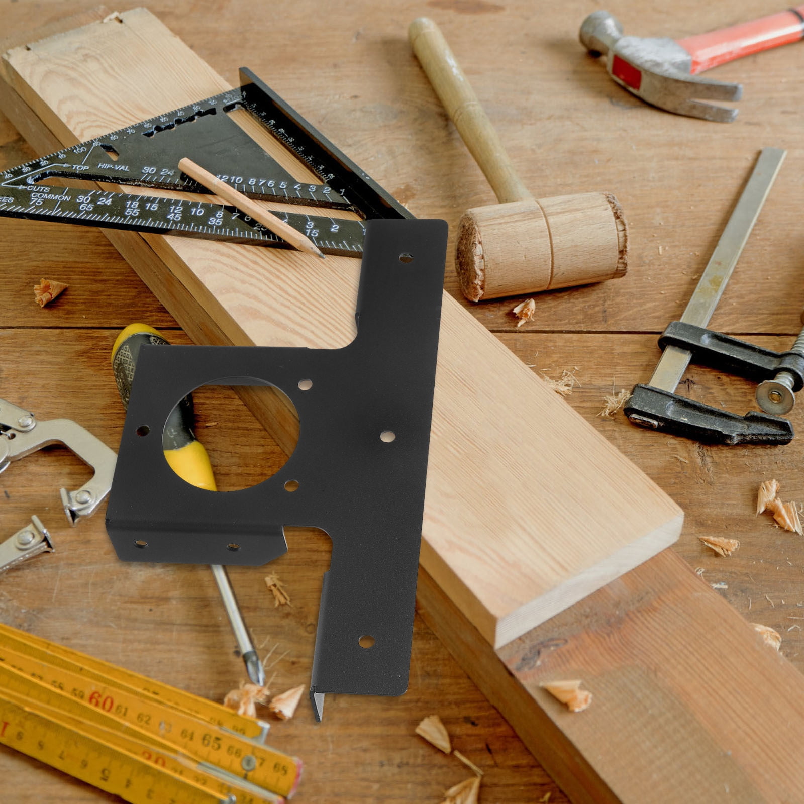 Hemoton 2pcs Iron Pergola Bracket T-Shape Bracket Beam Support Bracket ...