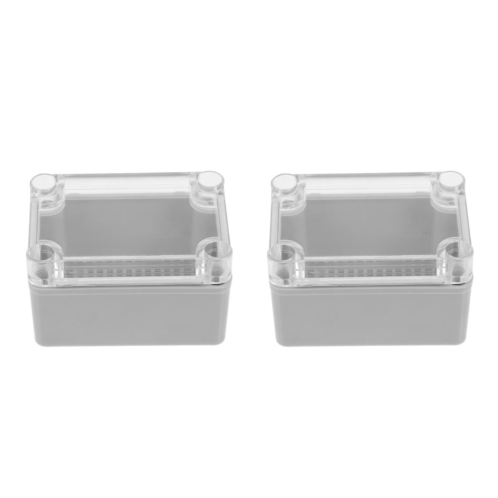 Hemoton 2pcs Junction Box Transparent Cover Waterproof Abs Enclosure ...