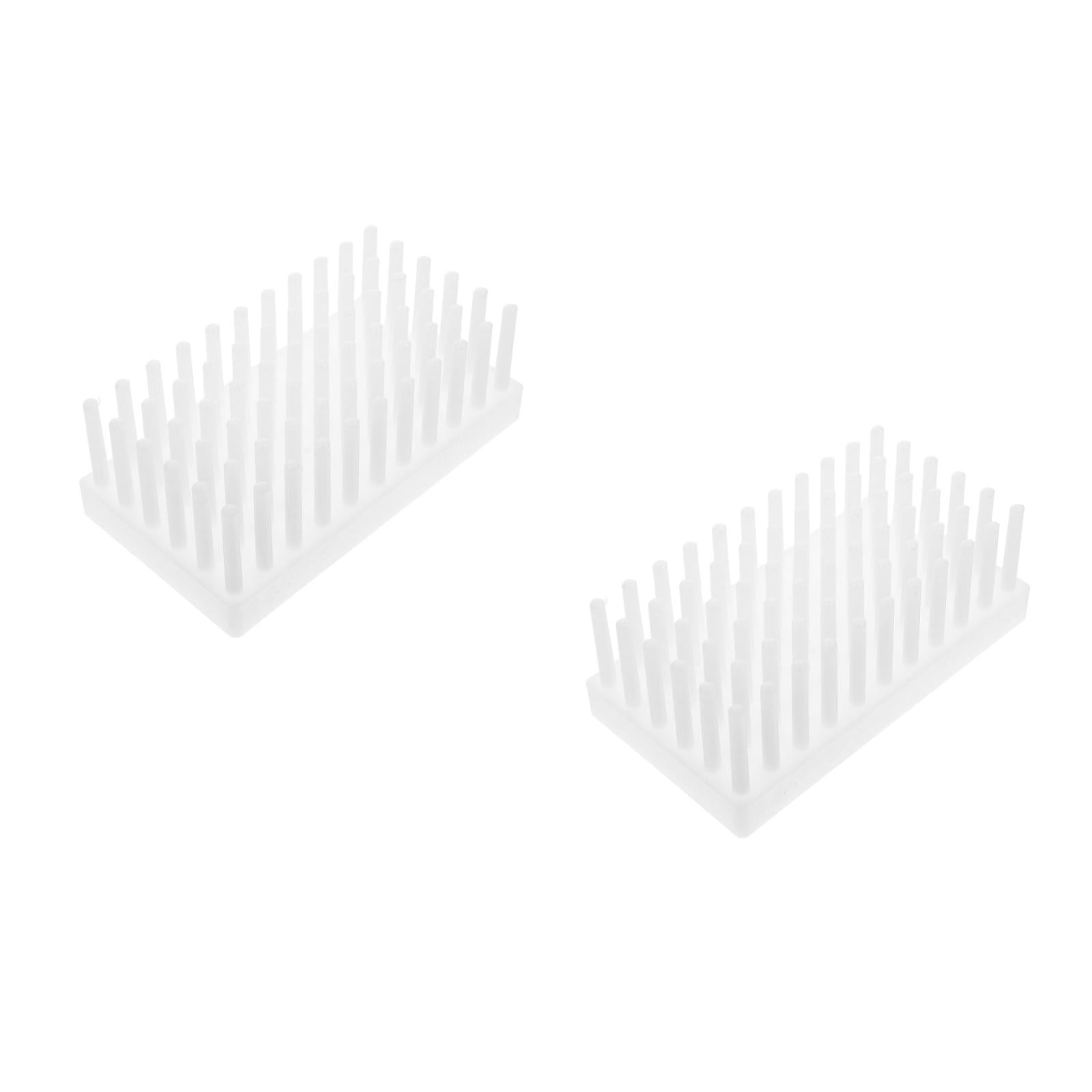 Hemoton 2pcs Laboratory Test Tube Drying Rack Plastic Tube Holder for ...