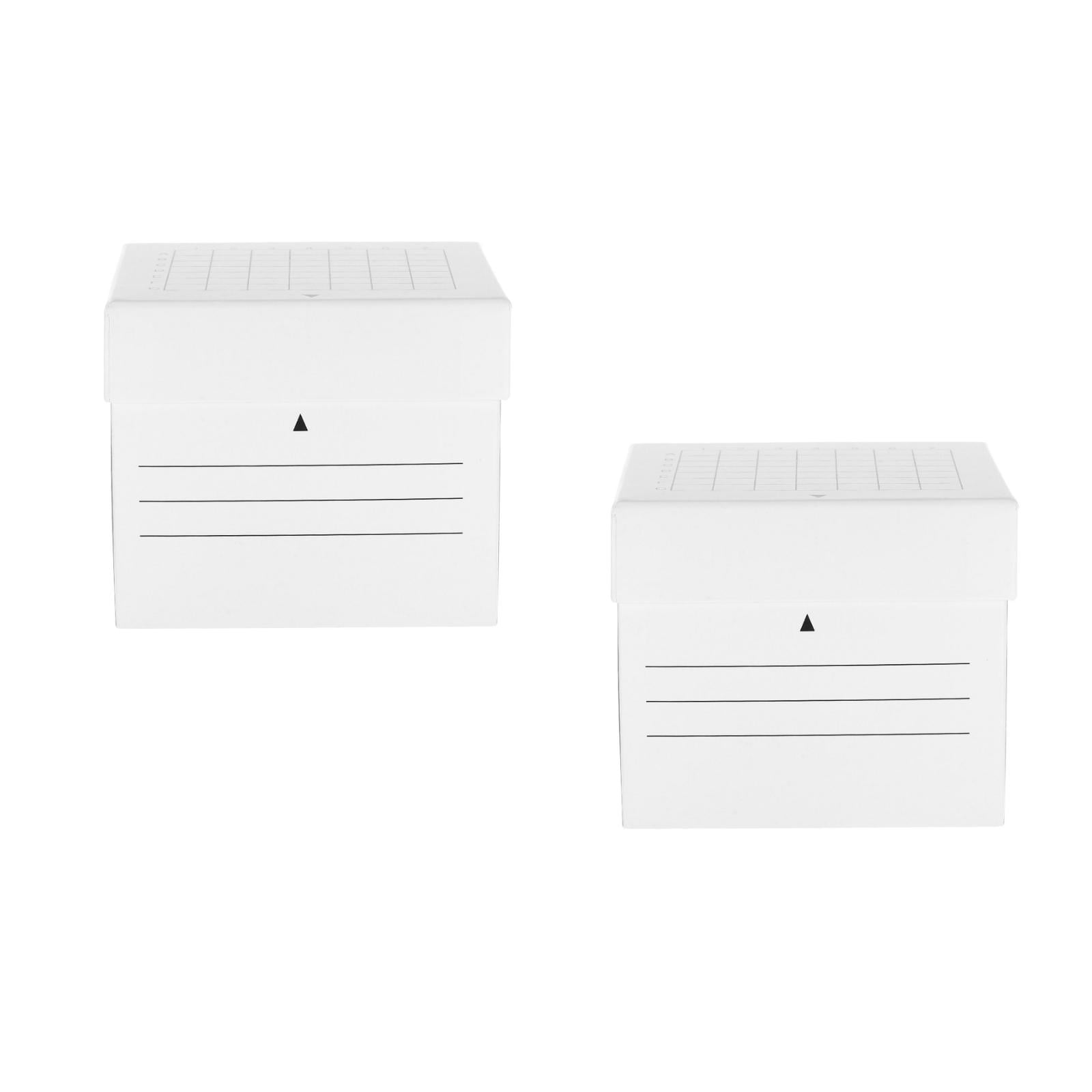 Hemoton 2pcs Lidded Storage Bin For Laboratory Use Test Tubes Container ...