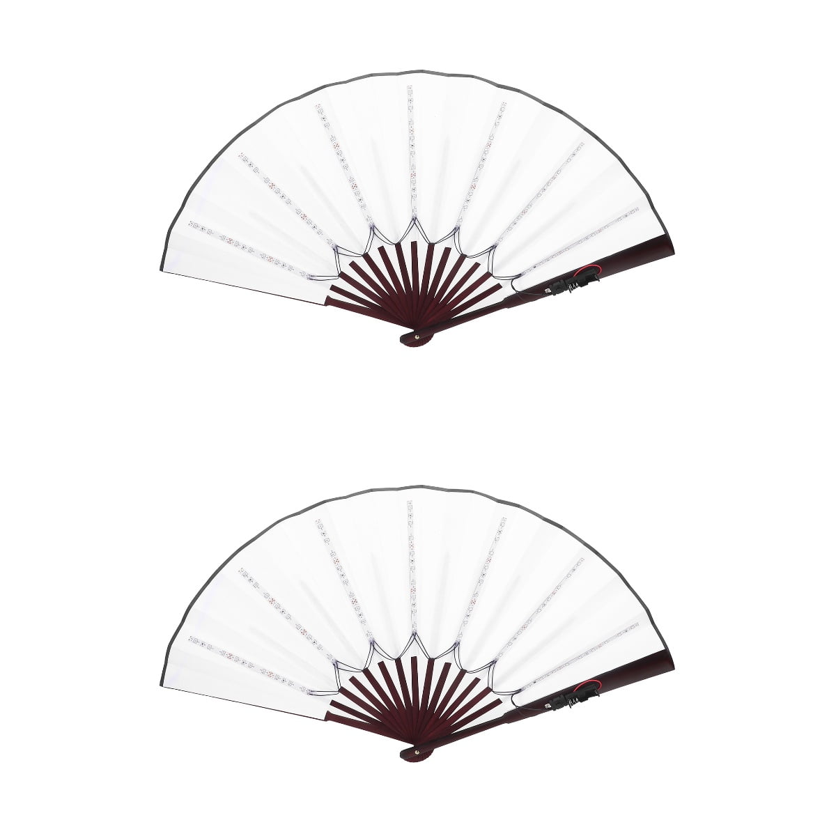 Hemoton 2pcs Light Up Fan Chinese Fan Hand Held Fan Party Performance ...