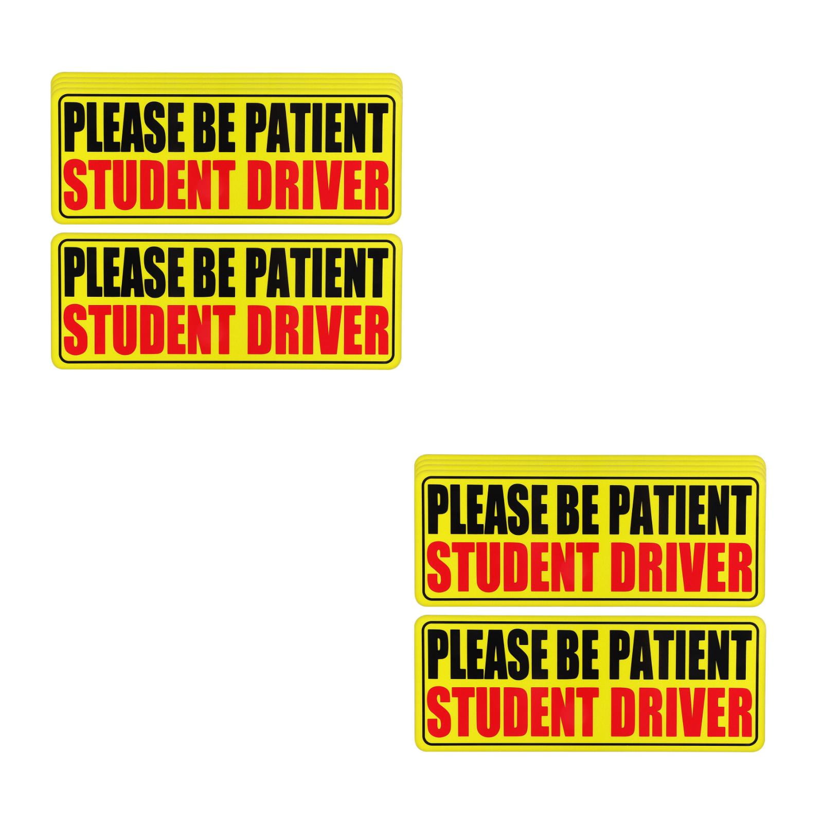 Hemoton 2pcs Magnetic Student Driver Warning Sign For Car, Reflective ...
