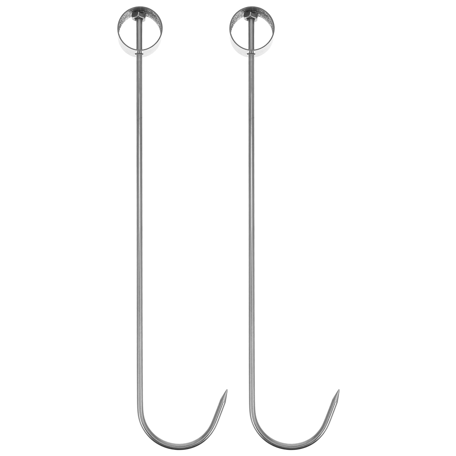 Hemoton 2pcs Meat Hooks Heavy Duty Stainless Steel Butcher Hooks For ...