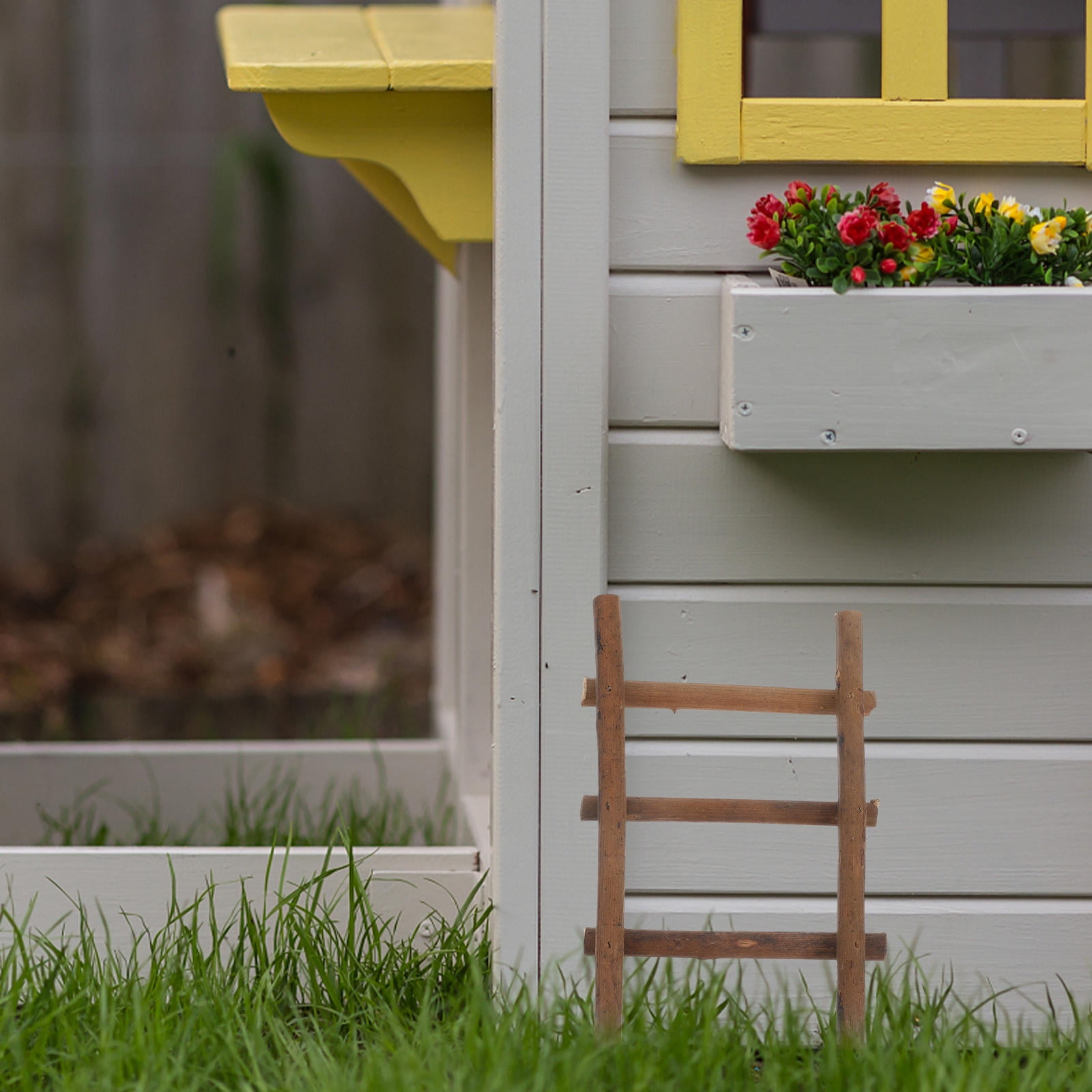 Hemoton 2pcs Miniature Rattan Ladder For Mini House Rattan Ladder Model ...