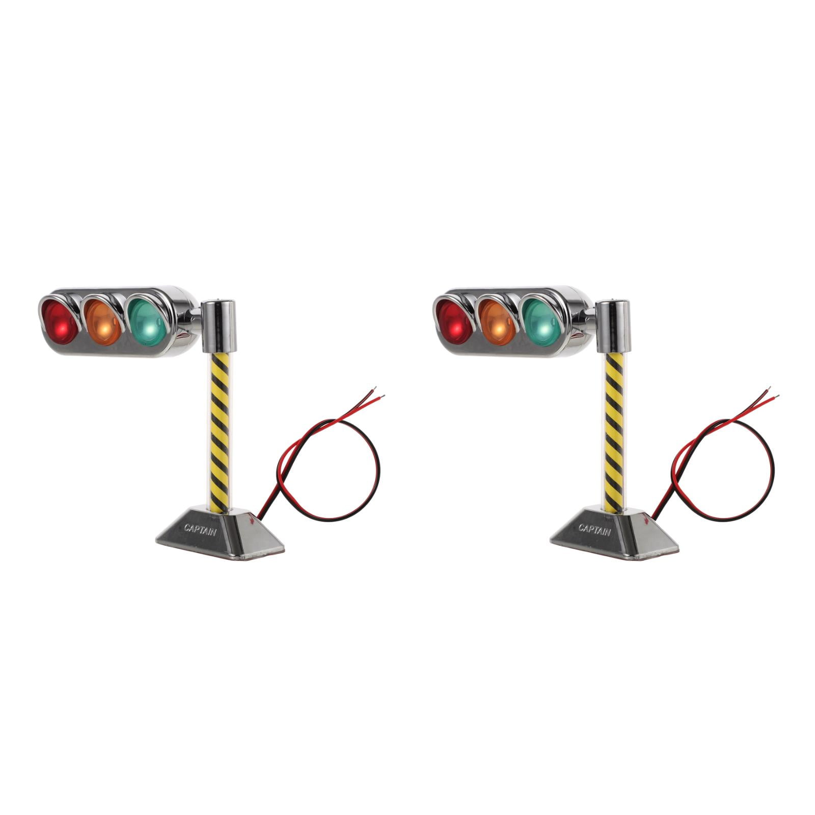 HEMOTON MLINS 2pcs Traffic Light Model Car Room Decor Signal Light ...