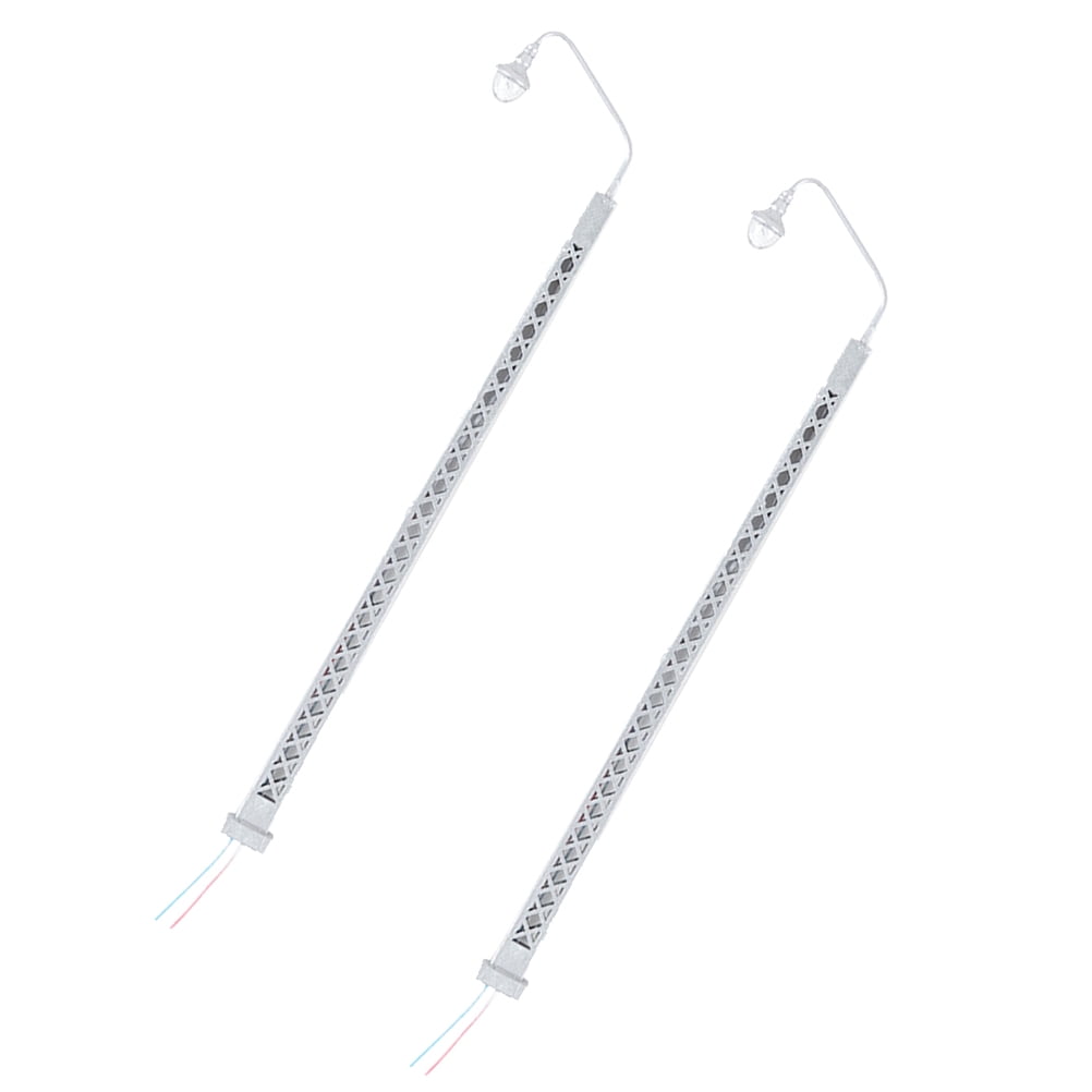 Hemoton 2pcs Model Railroad Train Lamp Post Model Building Sand Table ...