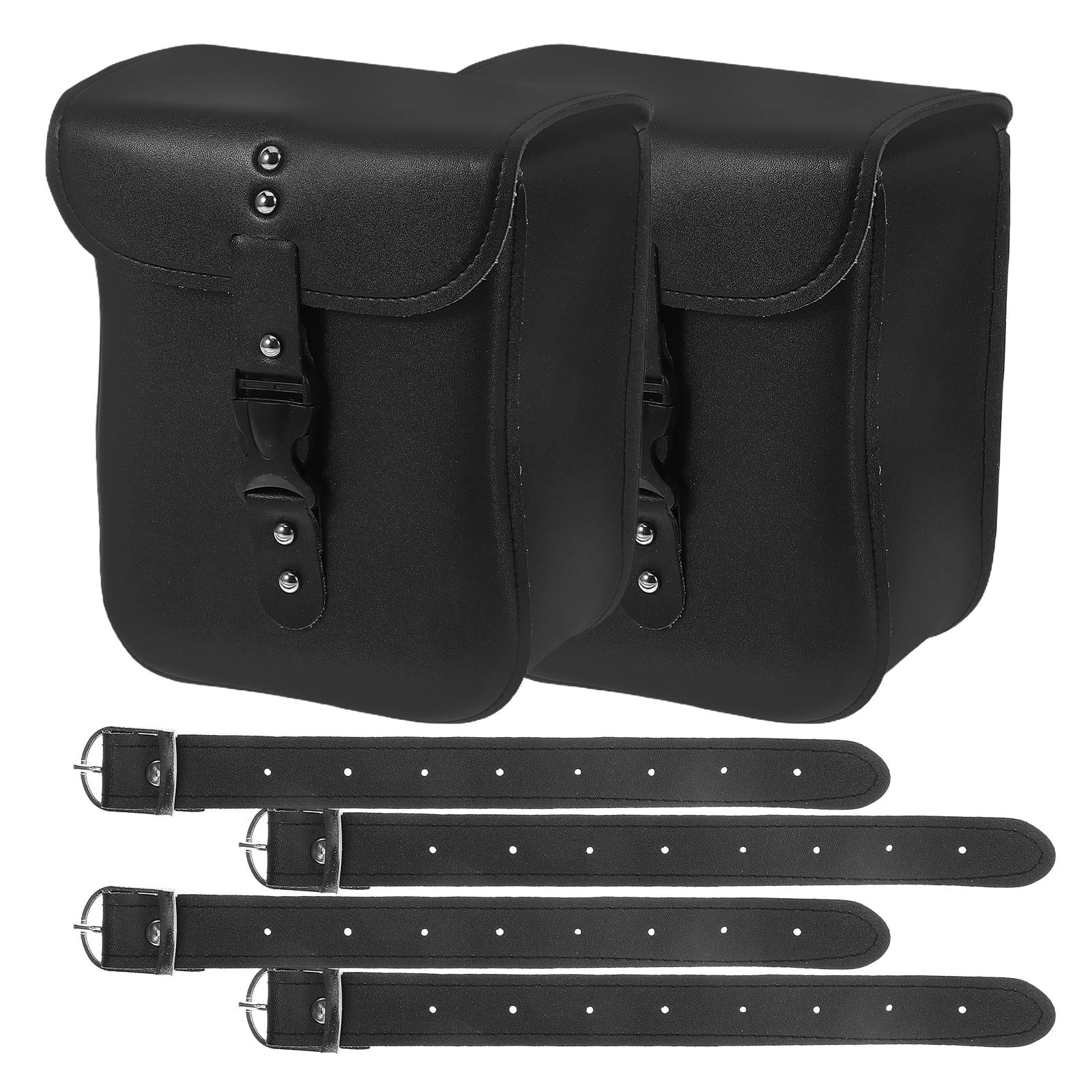 SOPOTUTU Front Fork Bag for Motorcycle PU Riders Storage 2Pcs - Walmart.com
