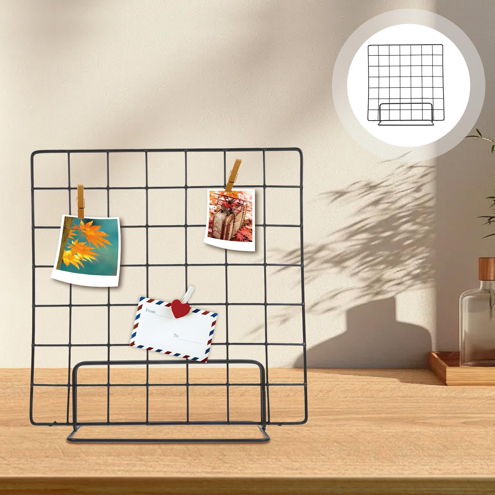 Hemoton 2pcs Multi-Use Tabletop Grid Display Rack Heavy-Duty Mobile ...