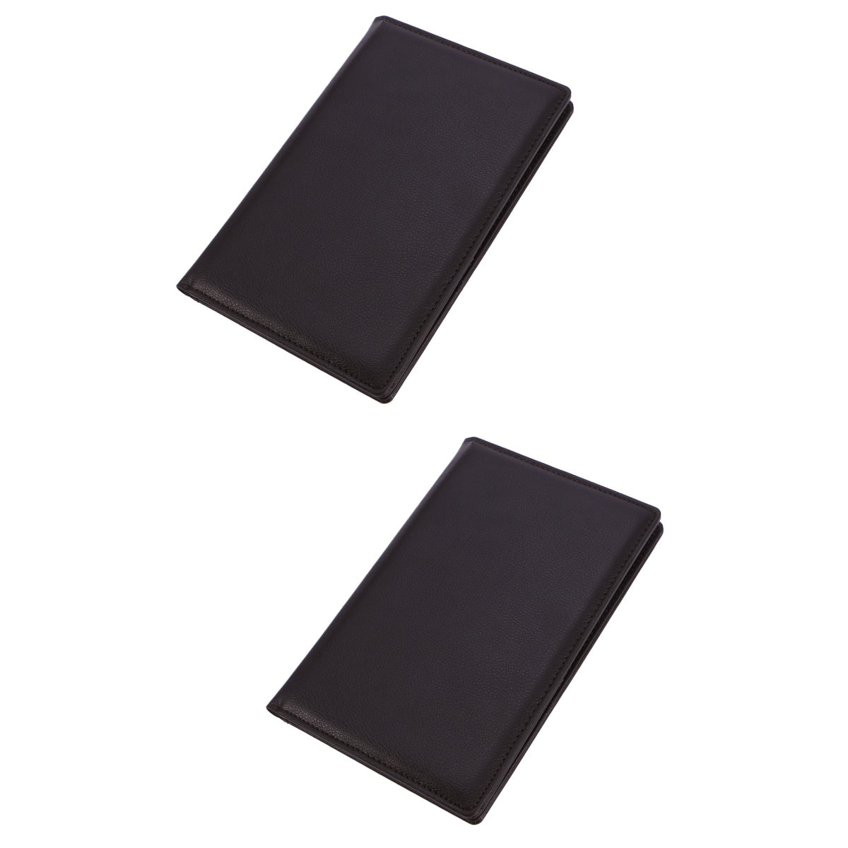 Hemoton 2pcs PU Leather Menu Folder Guest Check Presenter with Pen Clip ...