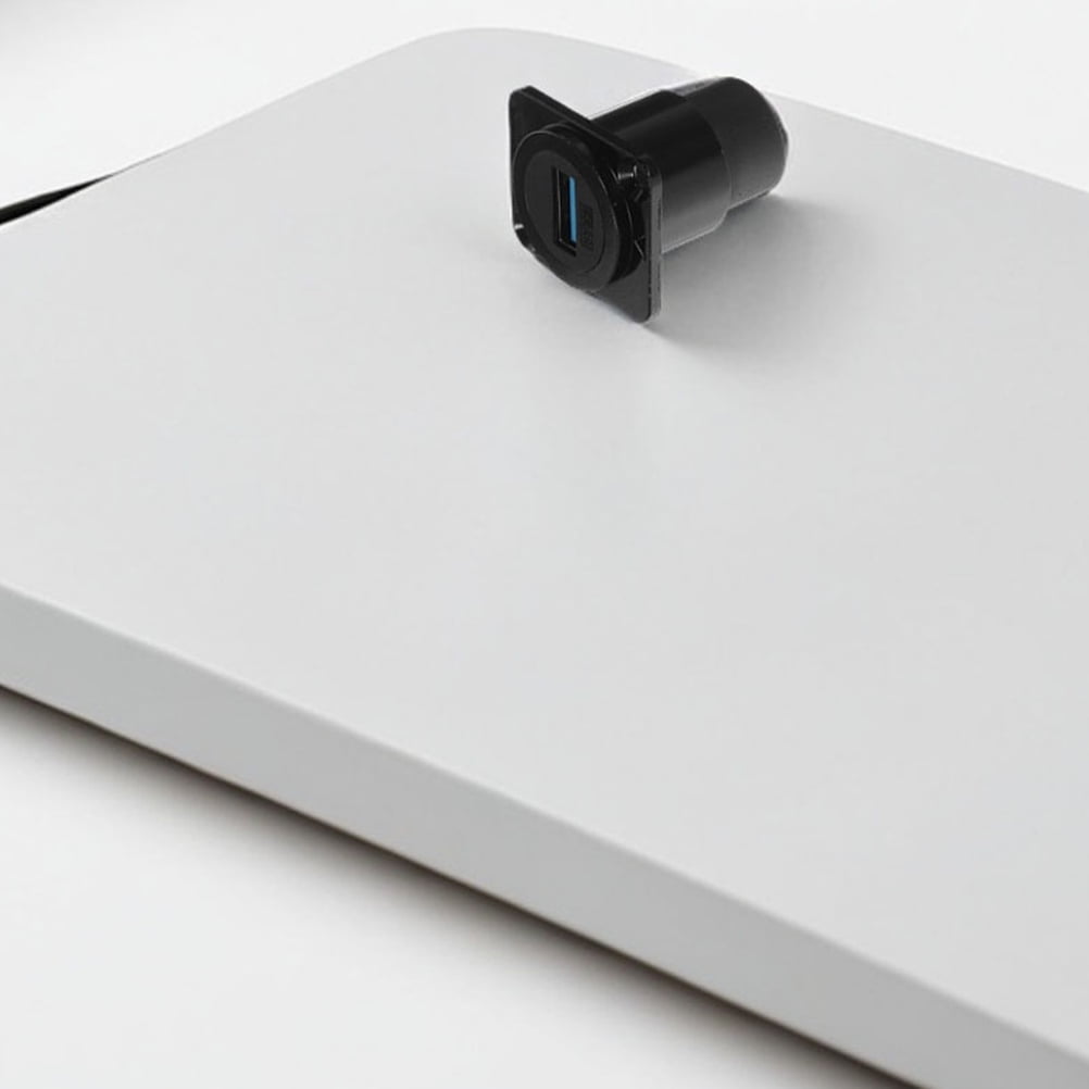 RENACLIPY USB Pass Through Adapter Metal PC Connector Black 2 Pack High ...