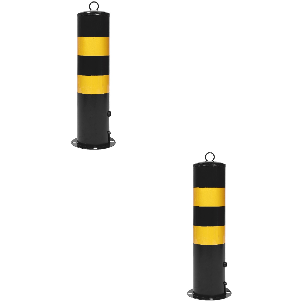 Hemoton 2pcs Parking Barrier Driveway Security Post Barrier Bollards ...