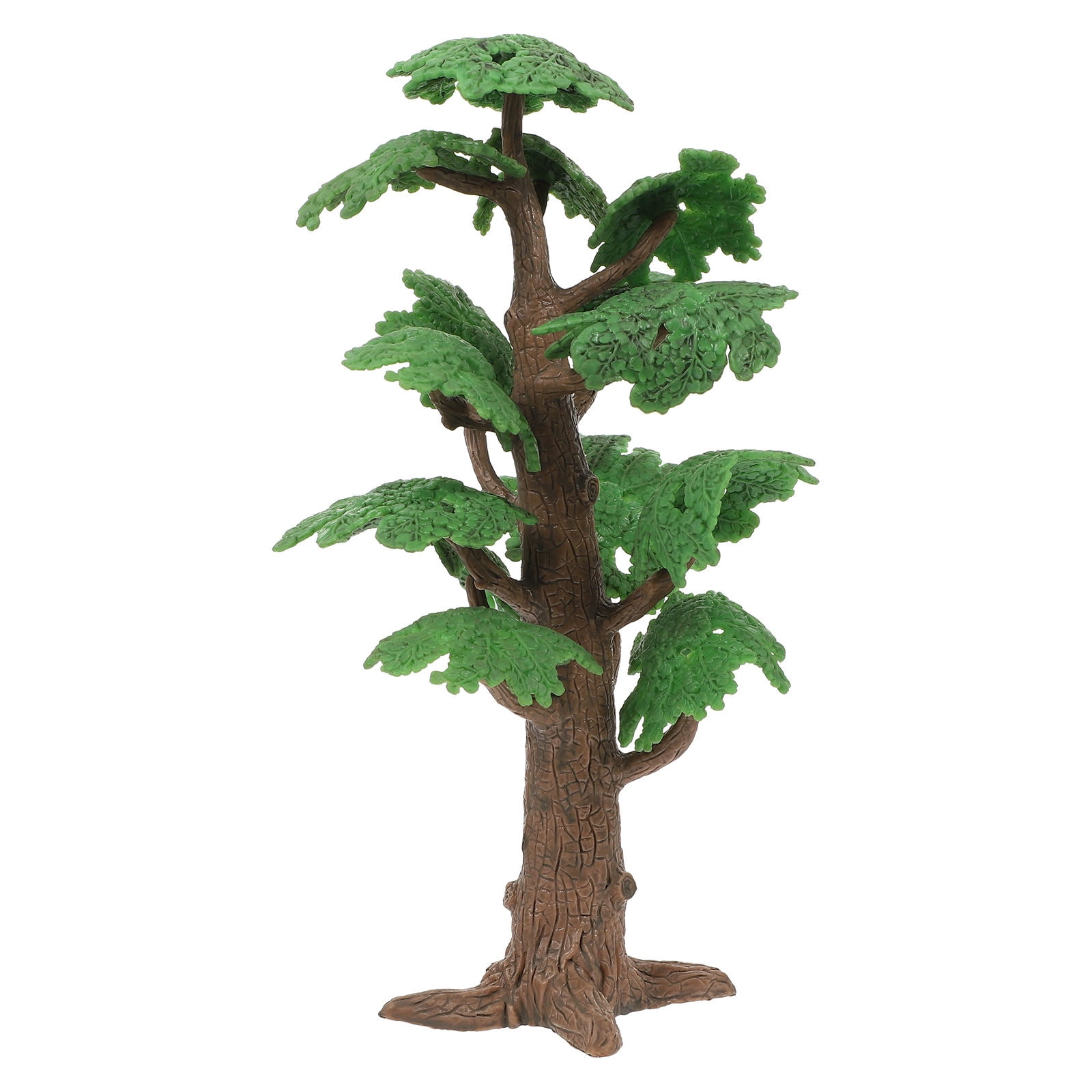 DEEPCRAFF Tree Modeling Decor Plastic Green Fine Workmanship 2Pcs 9.4X5 ...