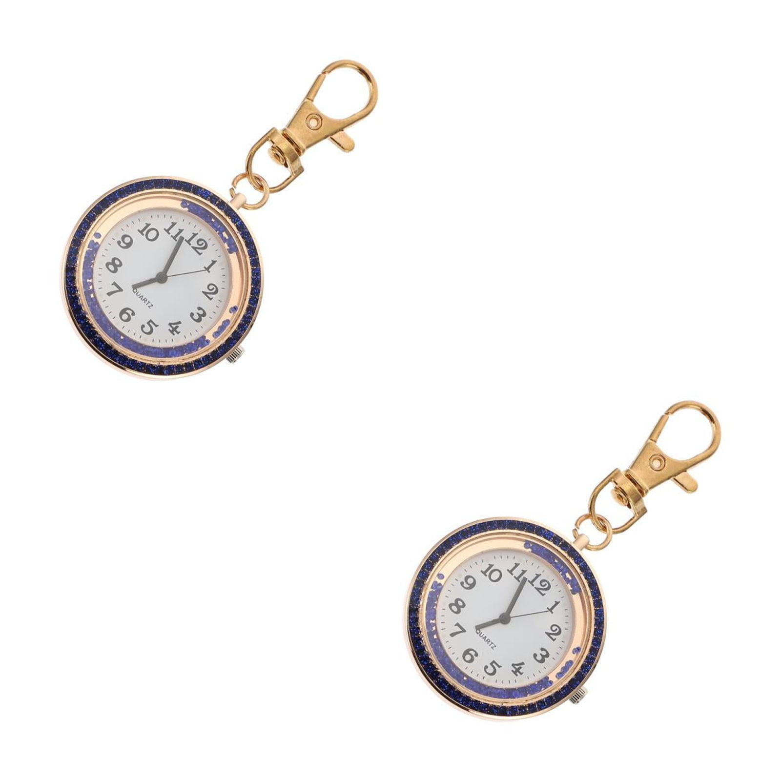Hemoton 2pcs Pocket Watch Pocket Watch with Key Buckle Portable ...