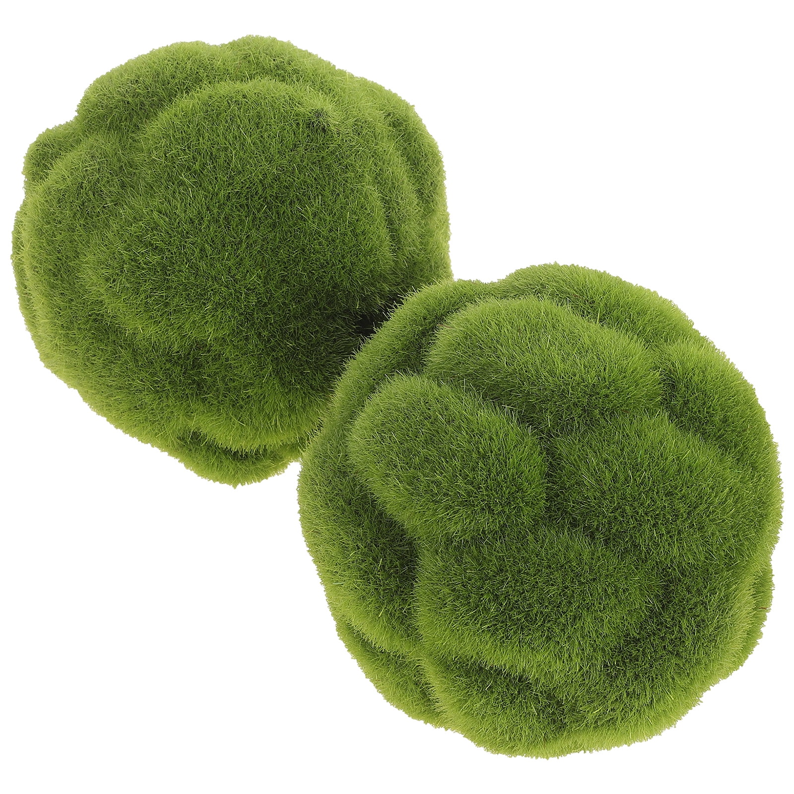 Hemoton 2pcs Artificial Moss Balls, Fake Plant Filler Decorative Indoor ...