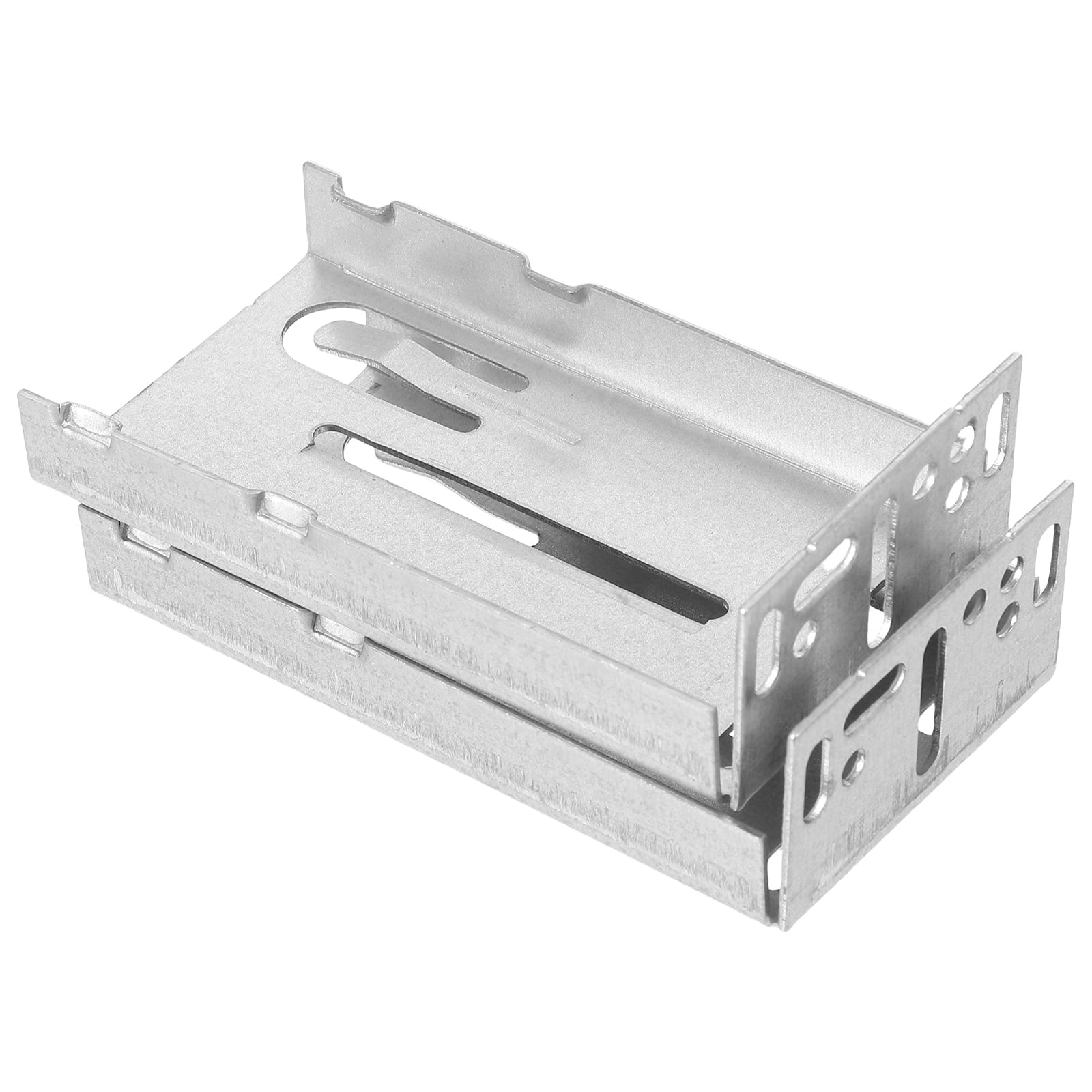 Hemoton 2pcs Rail Drawer Slide Bracket Three-Section Drawer Guide ...