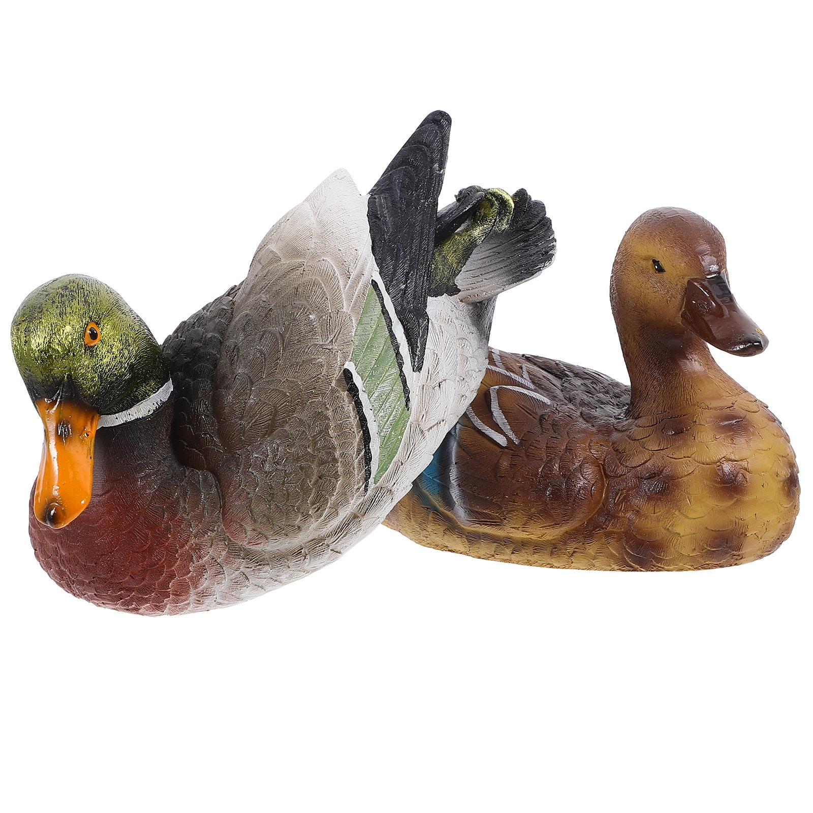 Hemoton 2pcs Realistic Duck Floating Decor, Floating Resin Duck ...