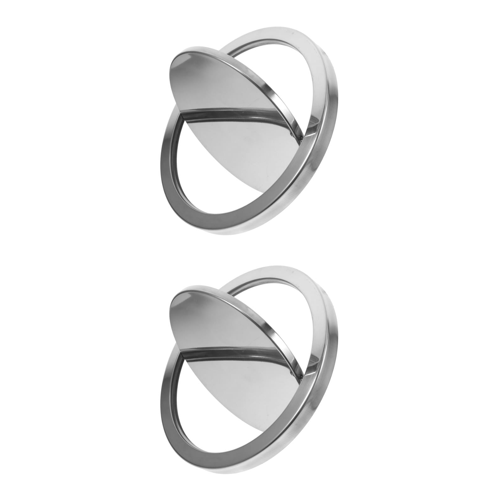 Hemoton 2pcs Recessed Countertop Trash Lid Stainless Steel Swing Lid ...