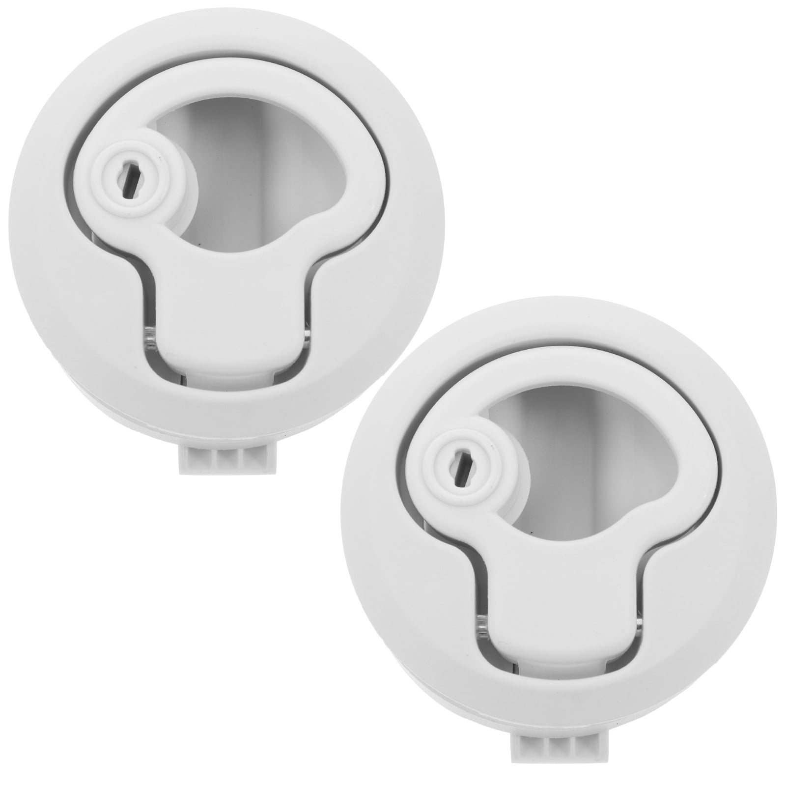 Hemoton 2pcs Recessed Handle Latch Lock For Embedded Cabinet And Panel ...