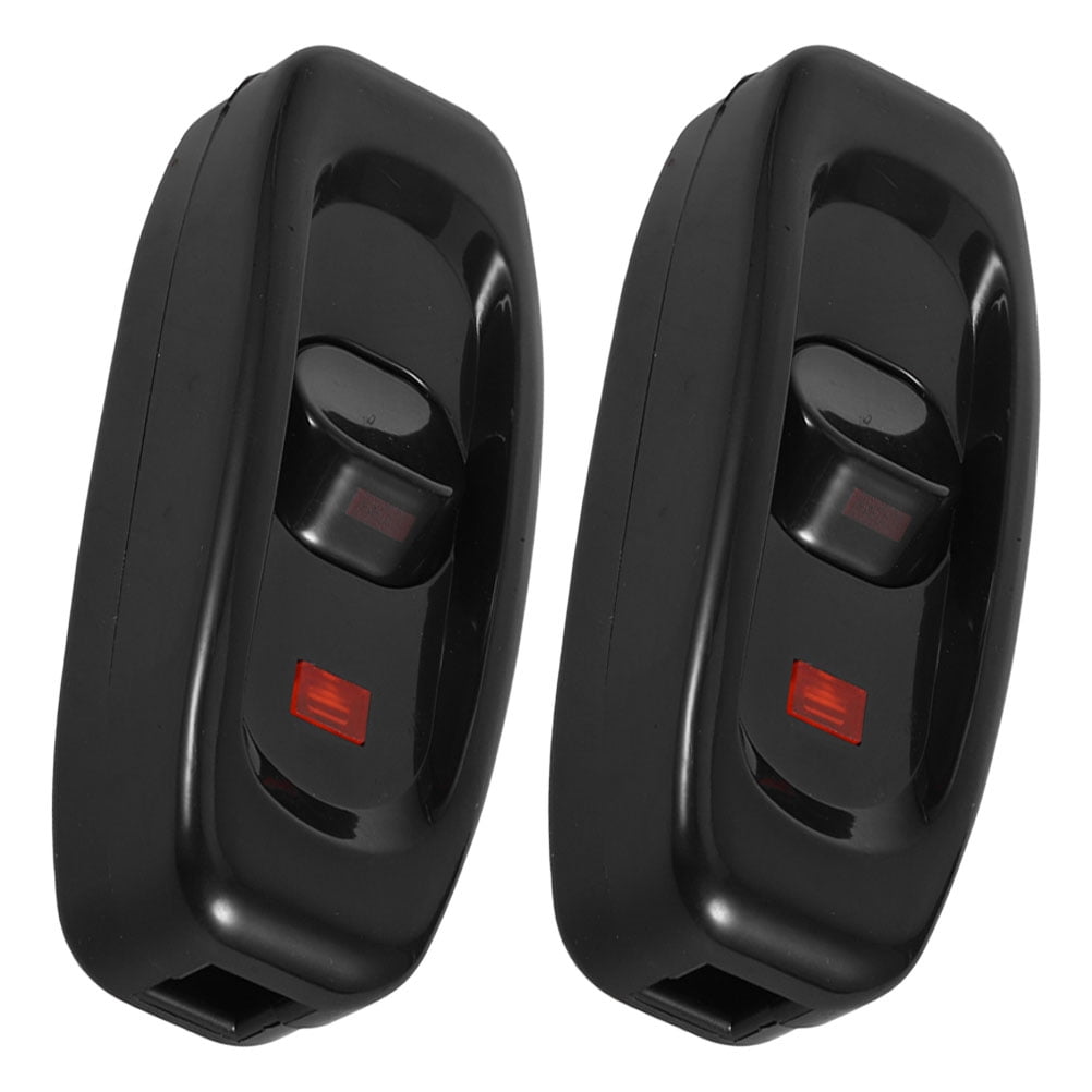 Hemoton 2pcs Replacement Switch Light Switches Inline Cord Switch Inline Switch Practical Light ...