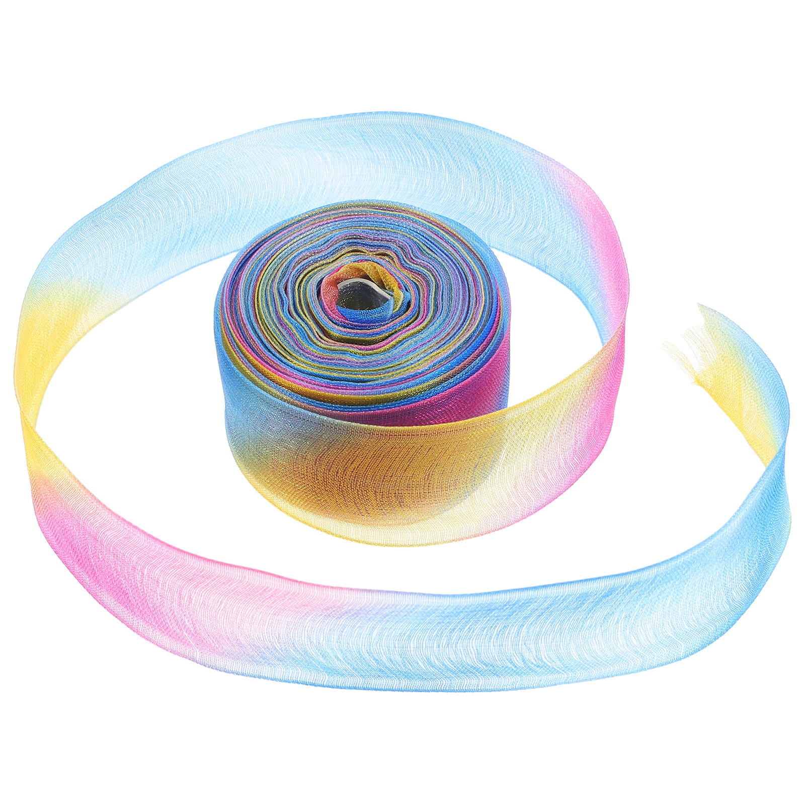 Hemoton 2pcs Sheer Chiffon Ribbon Organza Ribbon Clear Fabric Ribbon ...