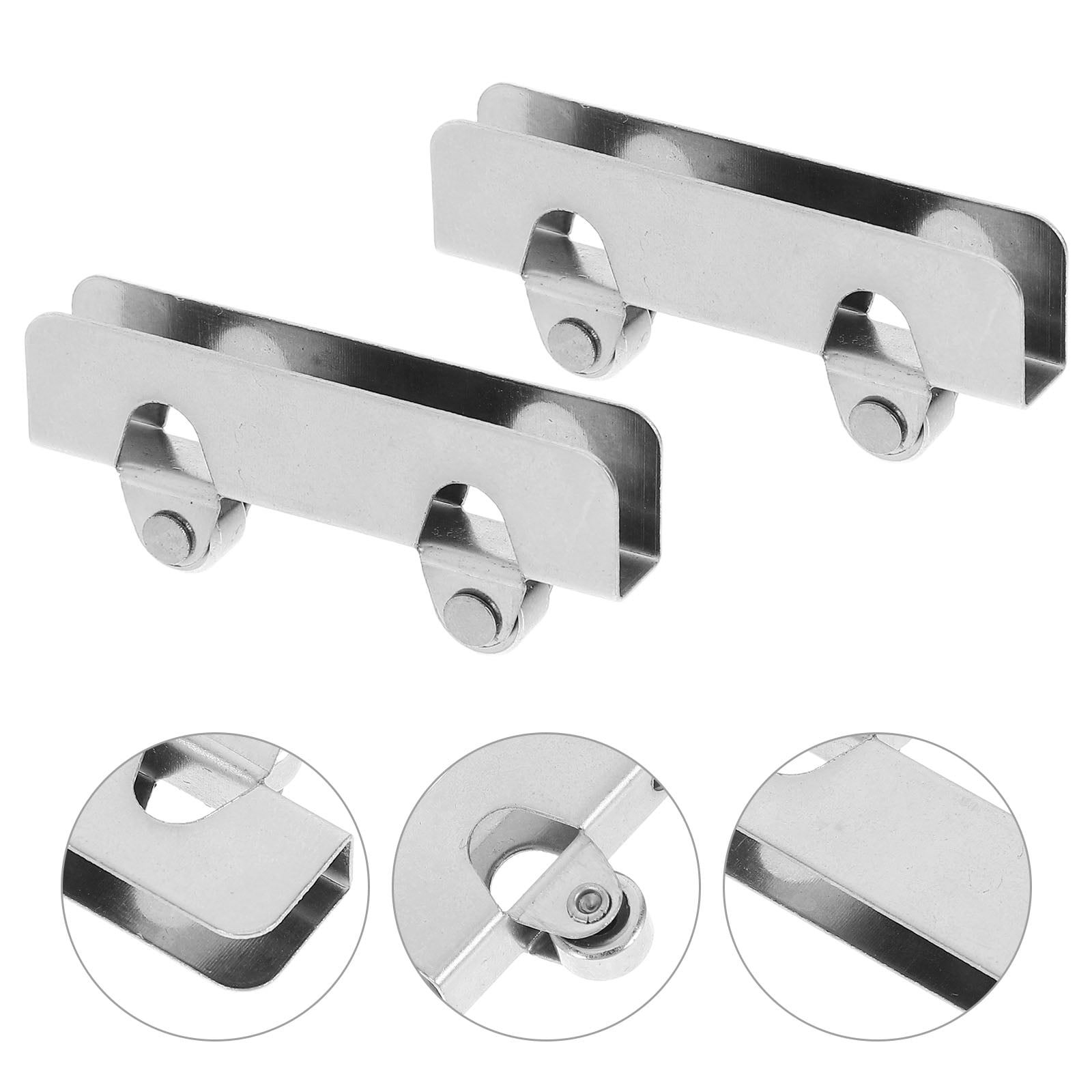 Hemoton 2pcs Sliding Door Pulley Wheel For Cabinet Doors Sturdy Metal ...
