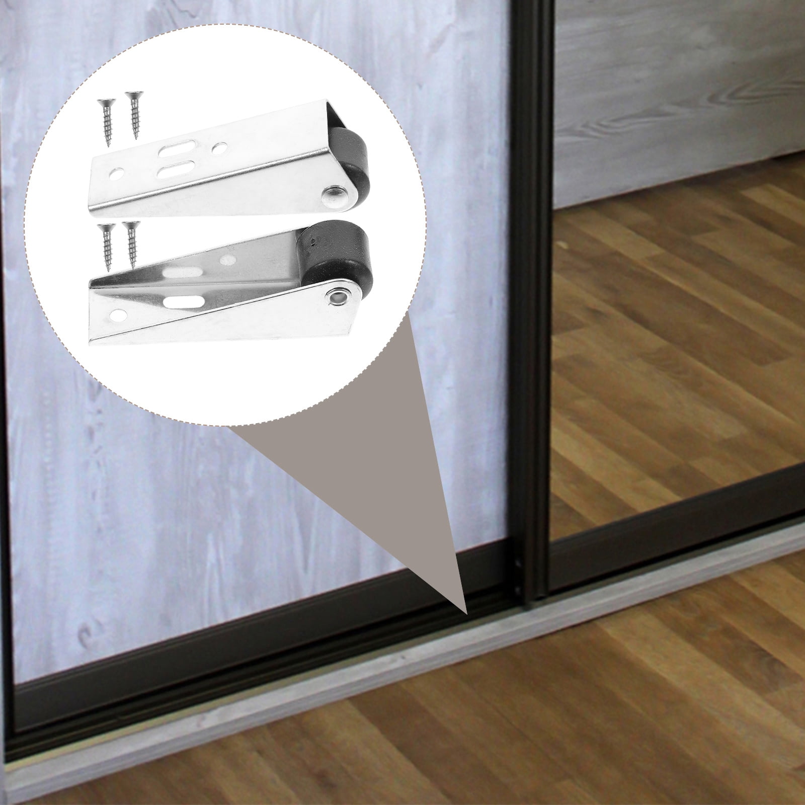 Hemoton 2pcs Sliding Door Wheels and Door Pulley Wheel for Sliding Door ...