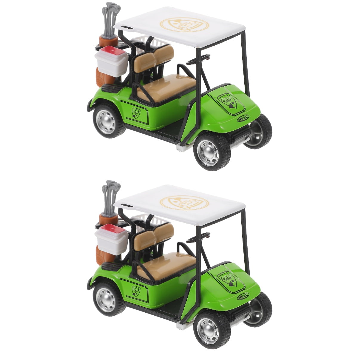 Hemoton 2pcs Small Golf Cart Figurine Alloy Golf Cart Model Vivid Small ...