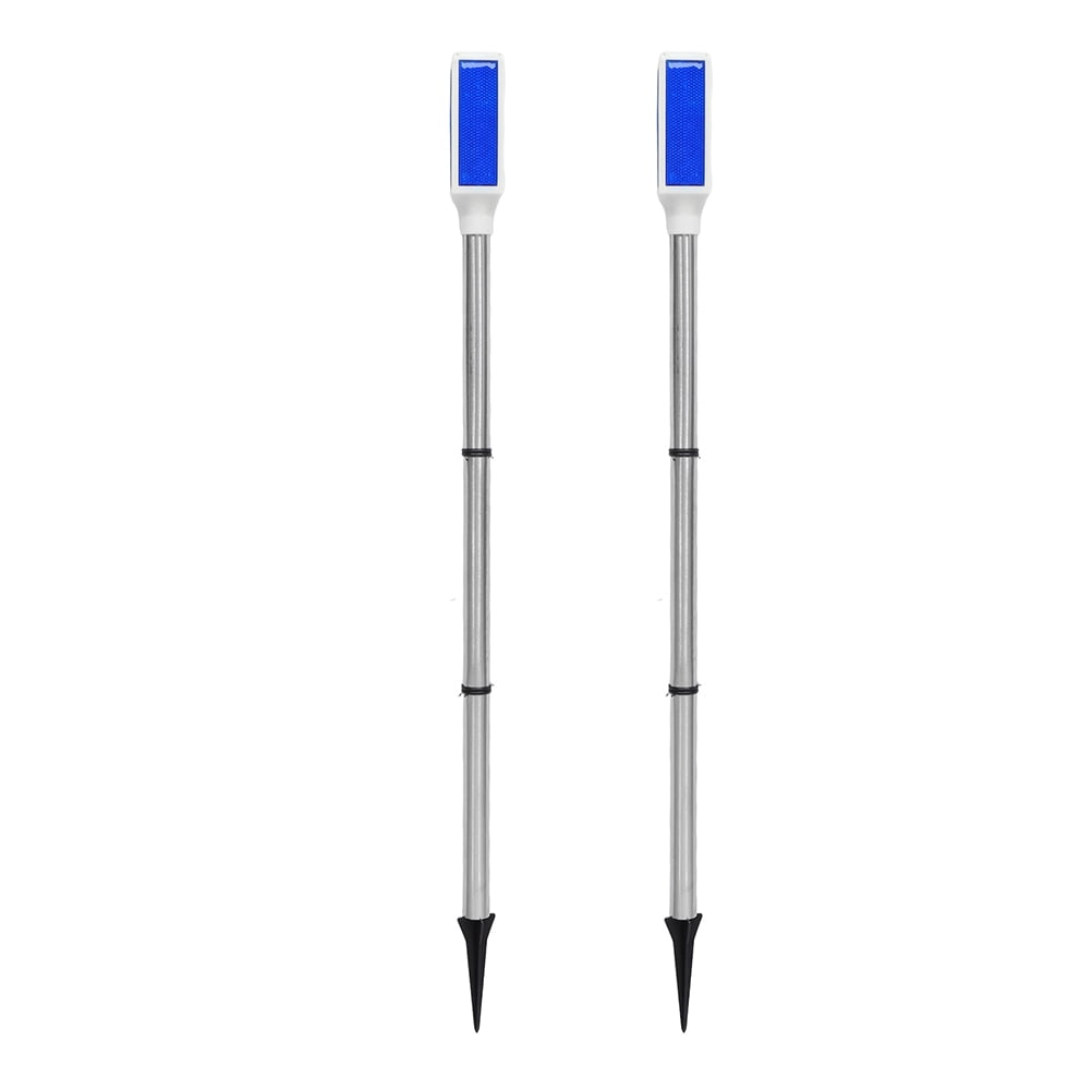 Hemoton 2pcs Solar Powered Road Marker Lights For Driveways And ...