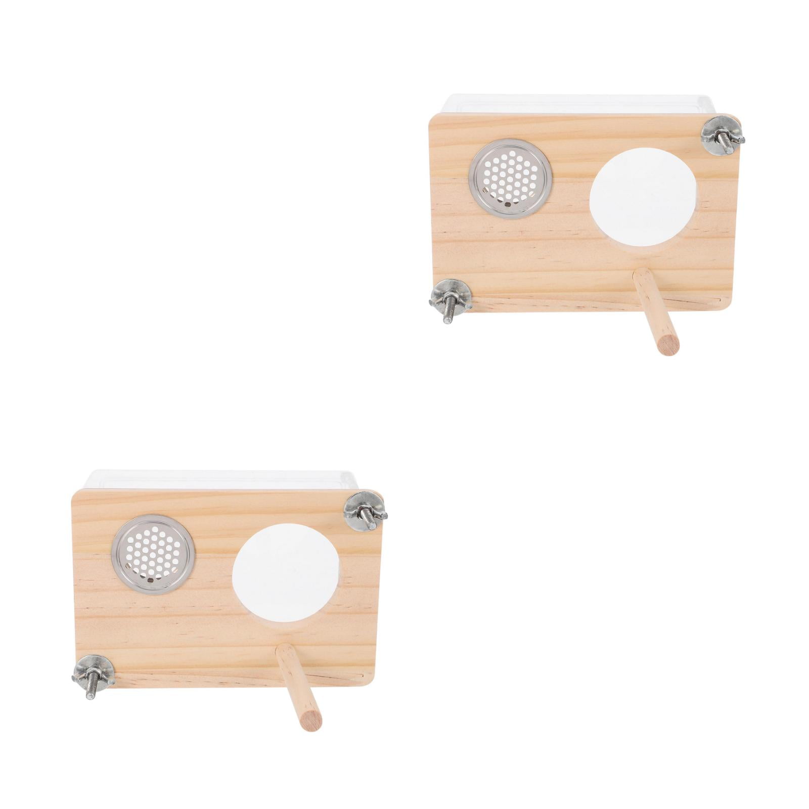 UPGRATOR Rectangular Bird Nesting Box Warmth Cockatiels Autumn 2Pack 6. ...