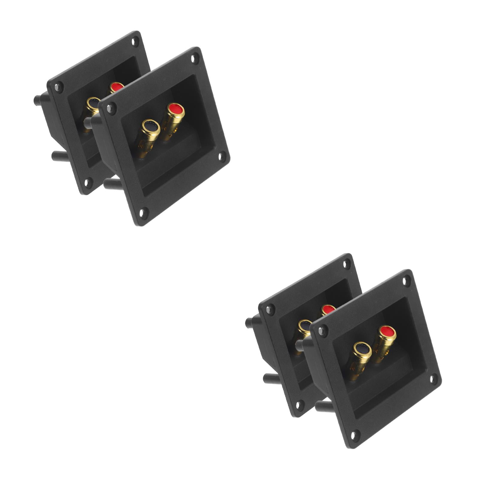 Hemoton 2pcs Speaker Terminal Box 2pcs DIY 2-Way Speaker Binding Post ...