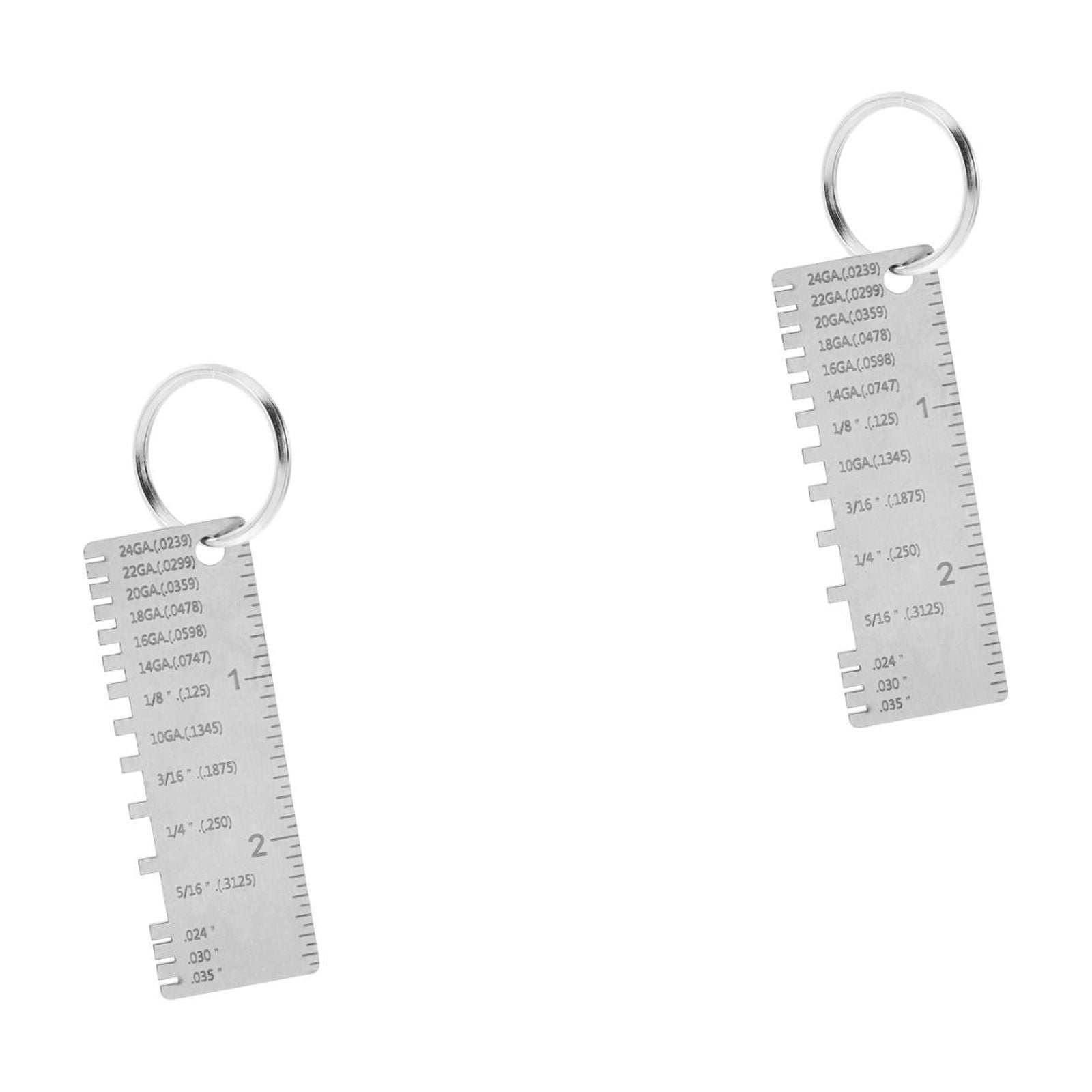 Hemoton 2pcs Stainless Steel Welding Tool Gauge Inspection Tool Wire ...