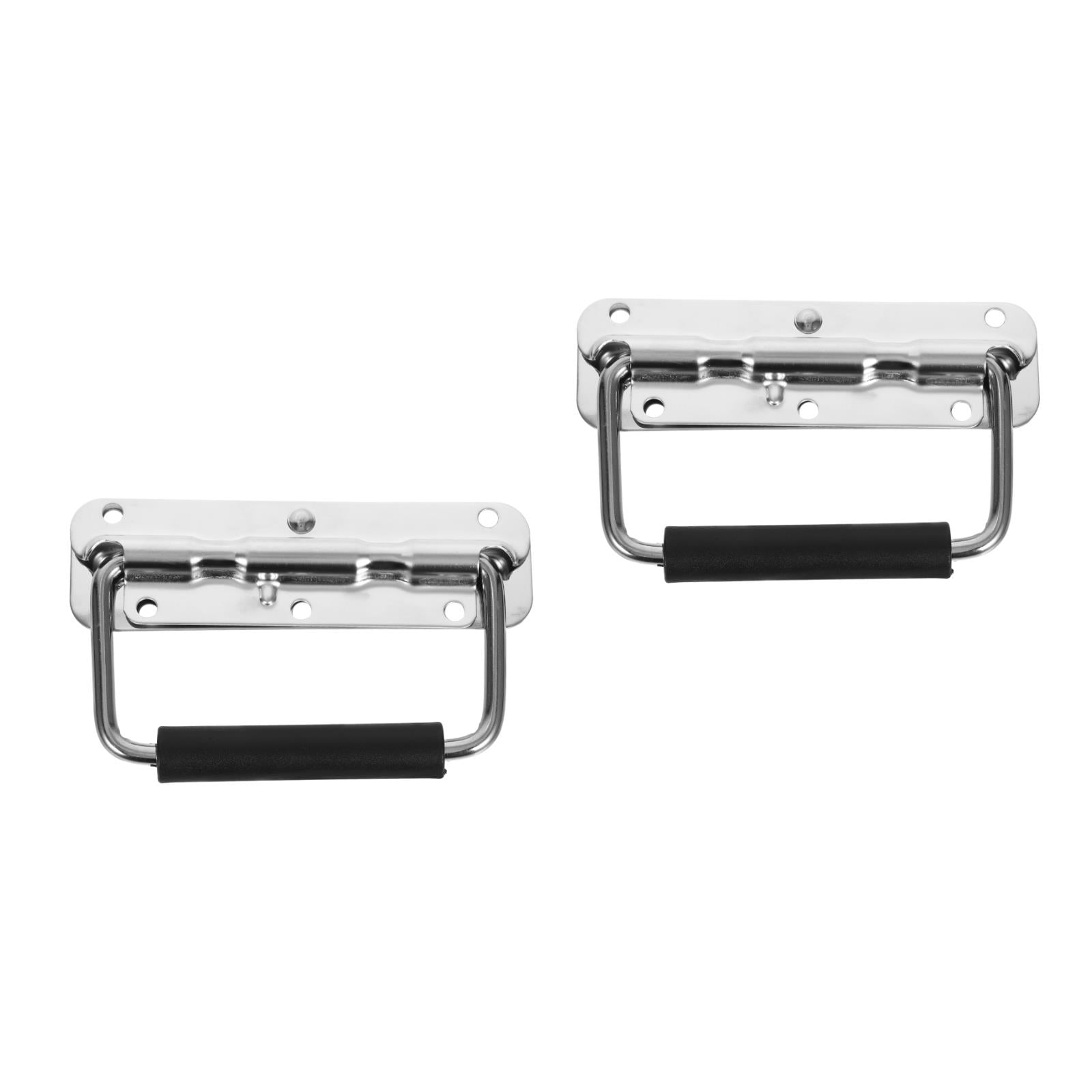 HEMOTON OUNONA 2pcs Folding Toolbox Handle Metal Heavy Duty Stainless ...