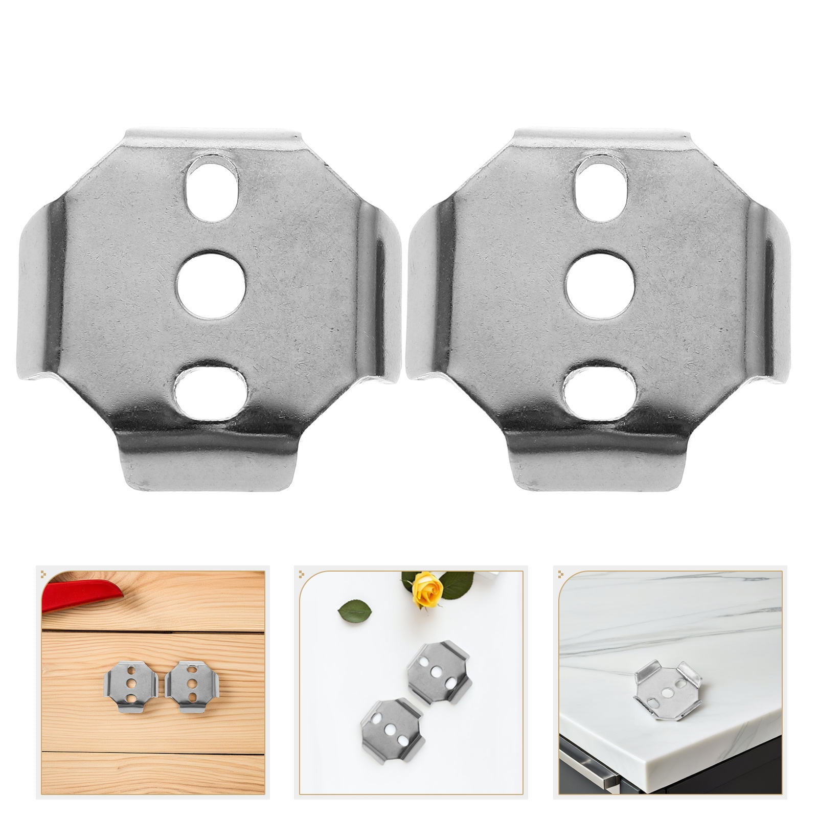Hemoton 2pcs Towel Bar Mounting Bracket Toilet Roll Holder Part Bath ...