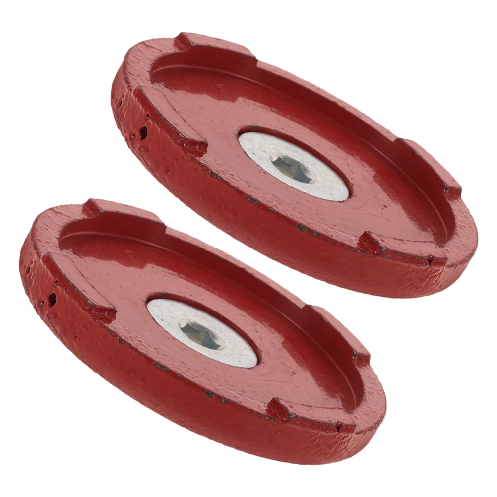 Hemoton 2pcs Trailer Jack Block Chock Stabilizer Heavy Duty Rubber ...