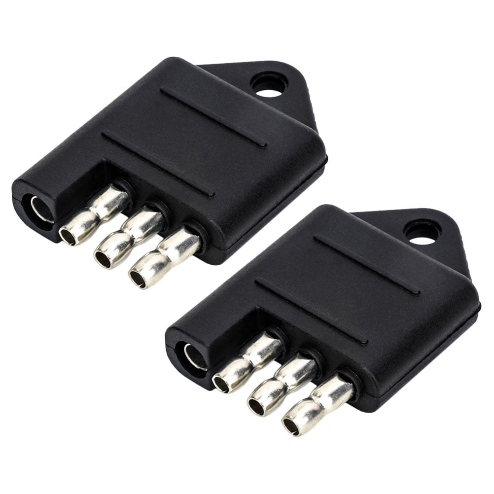 Hemoton 2pcs Trailer Turn Signal Tester 4-Pin Trailer Wiring Connector ...