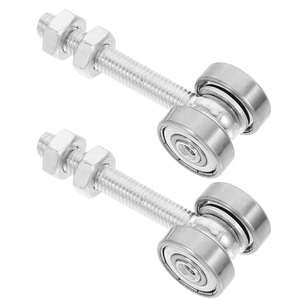 Hemoton 2pcs Trolley Wheel Strut Channel Trolley Roller Gate Caster ...