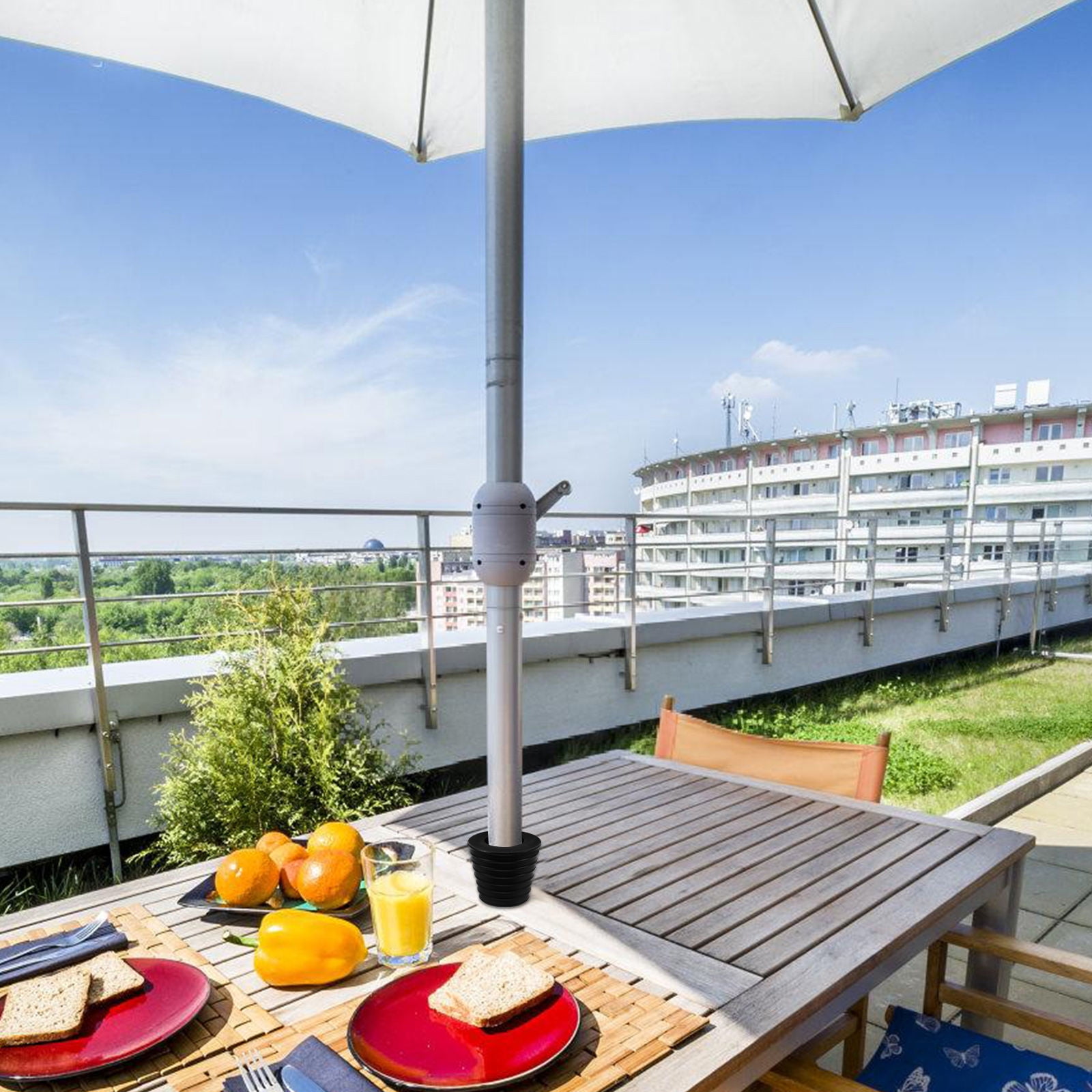 Hemoton 2pcs Umbrella Wedge Plug Parasol Hole Ring Plug Outdoor Parasol ...