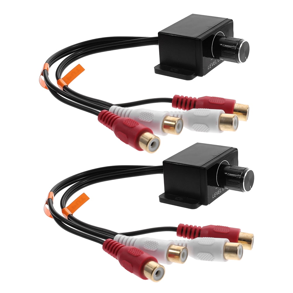 Hemoton 2pcs Universal Car RCA Audio Regulator Bass Amp Audio Amplifier ...