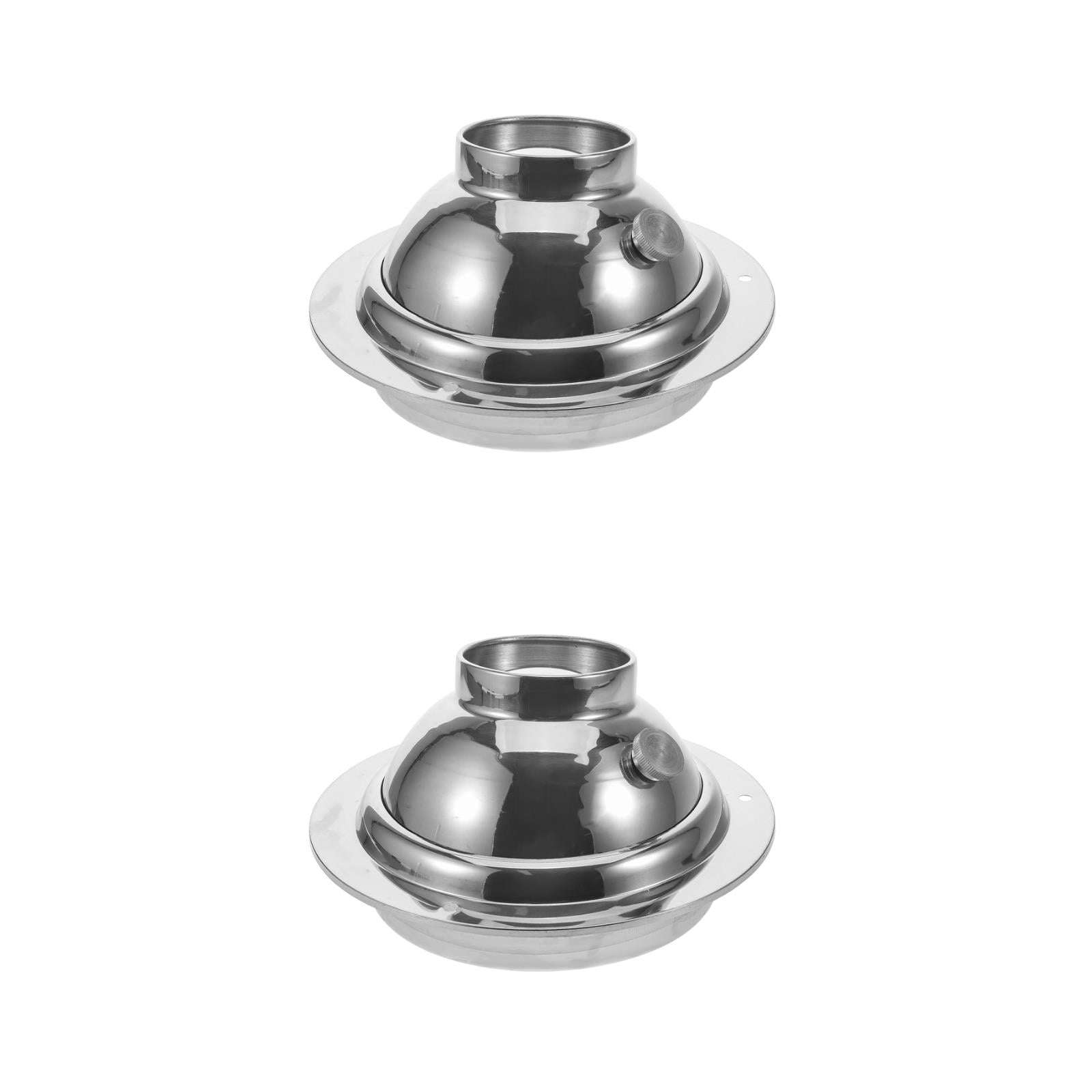 Hemoton 2pcs Versatile Stainless Steel Wall Vent Cover For Kitchen Bathroom Easy To Install Air ...
