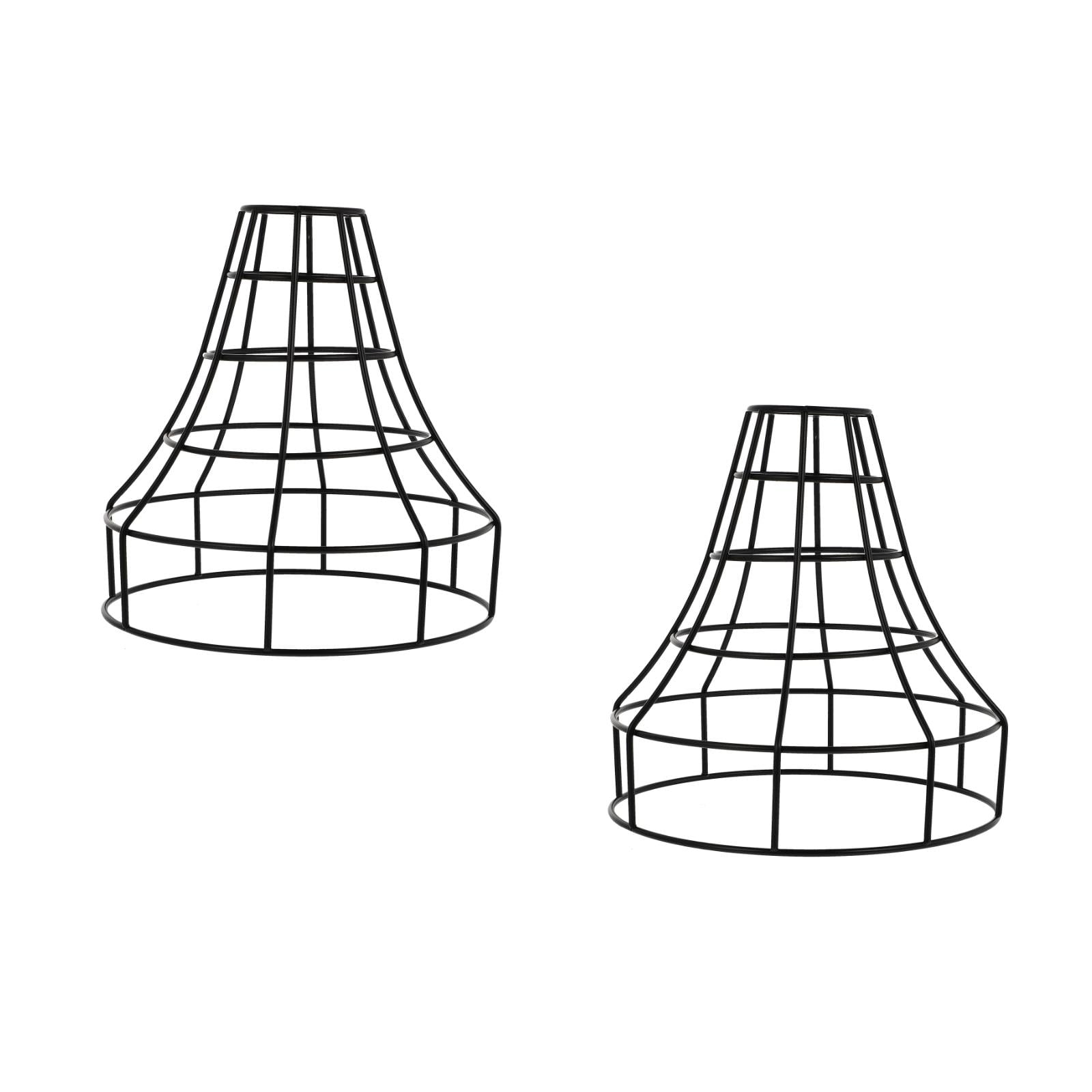 Hemoton 2pcs Vintage Wire Lampshade Replacement Industrial Lampshade ...