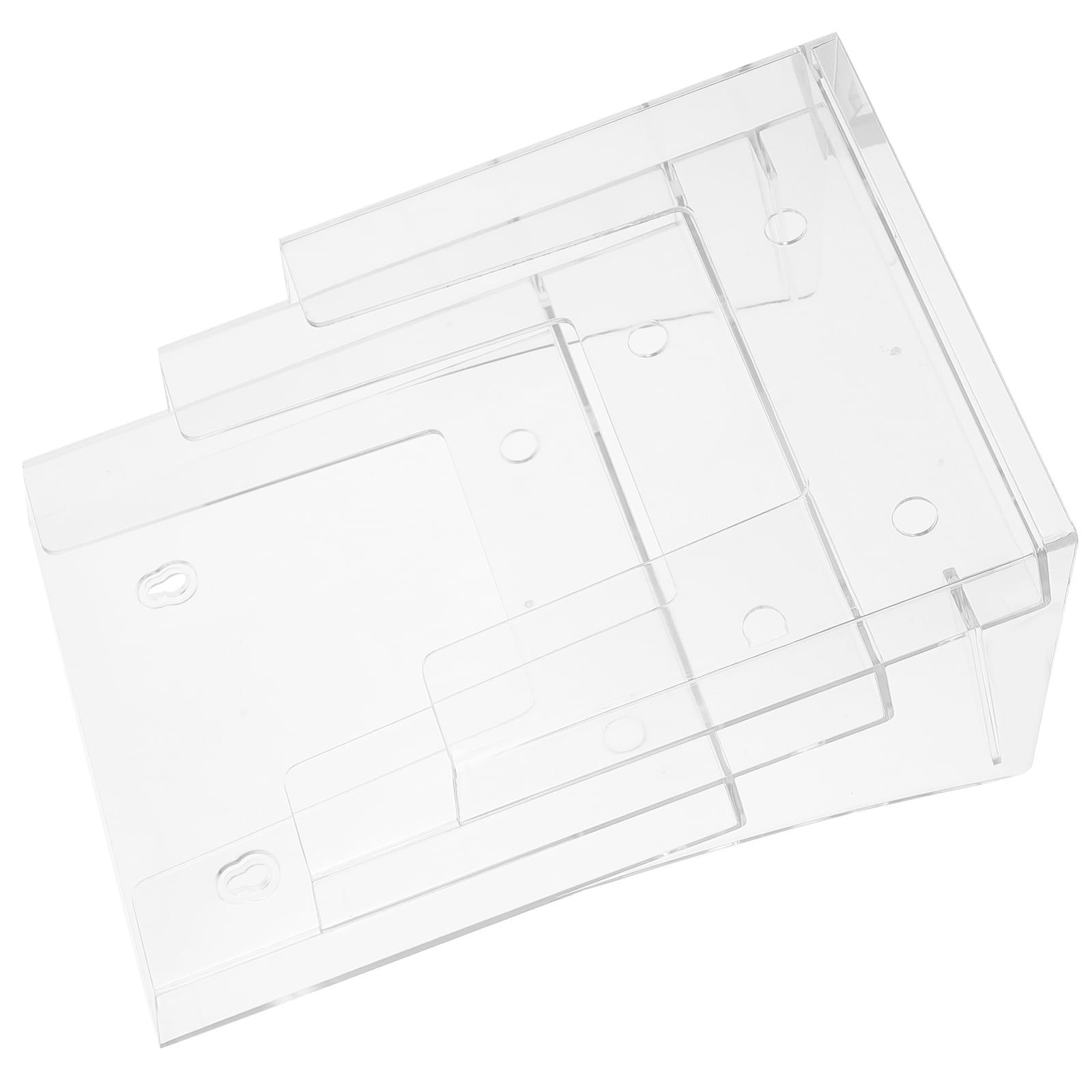 Hemoton 2pcs Wall Brochure Holder Acrylic A-6 Sized File Organizer 3 ...