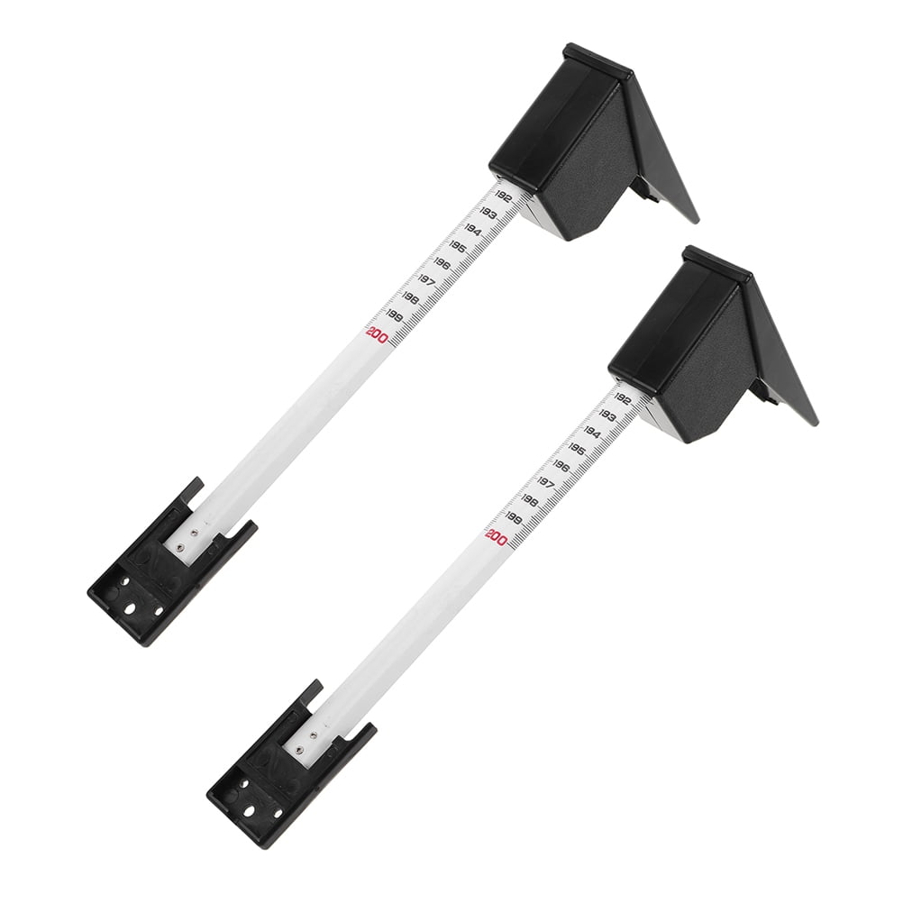 Hemoton 2pcs Wall Mounted Retractable Height Measuring Tool with Wall ...