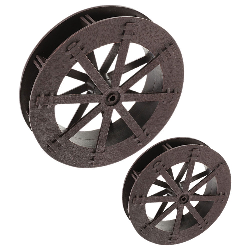 Hemoton 2pcs Water Wheel Model Desk Fountain Water Wheel Small Plastic ...