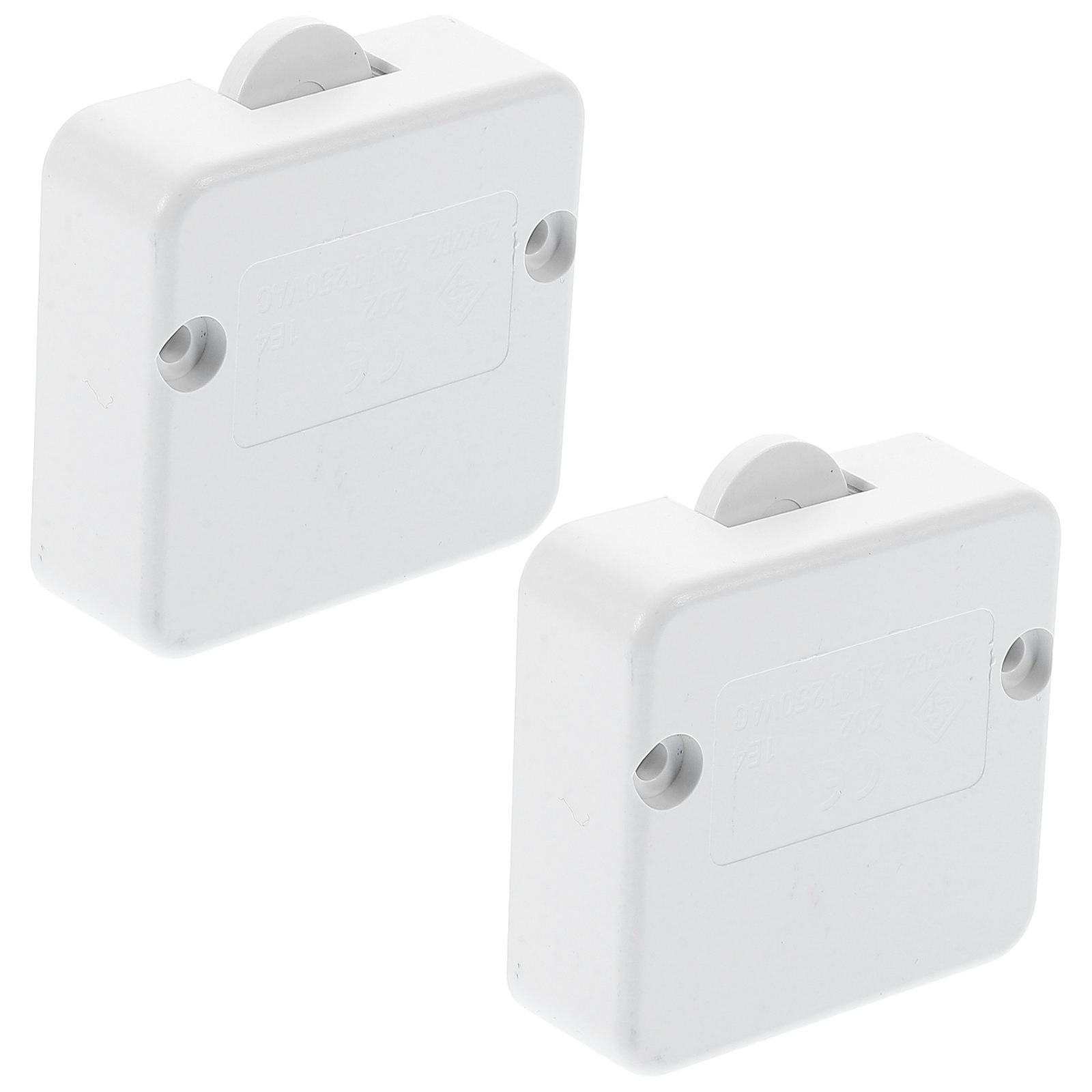Hemoton 2pcs White Cabinet Lamp Switch 250V 2A Wardrobe Touch Switch ...
