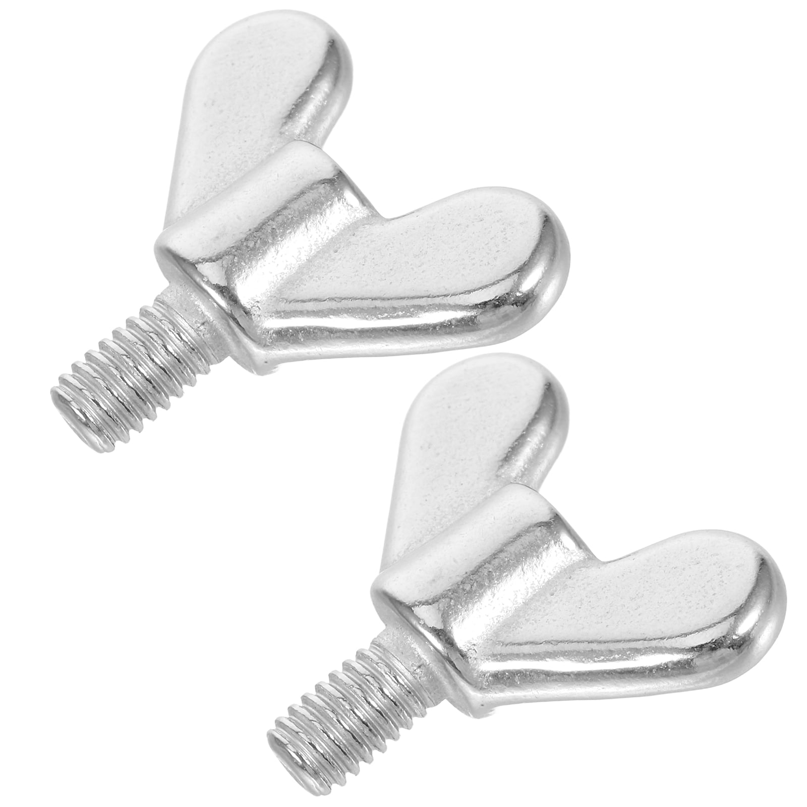 Hemoton 2pcs Wing Nut Screws For Flagpole And Furniture Stainless Twist ...
