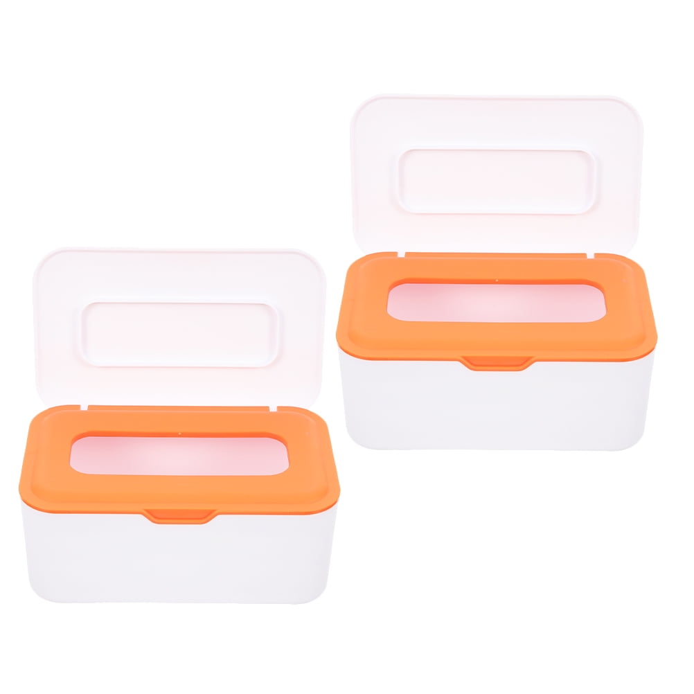 Hemoton 2pcs Wipes Dispenser Wipe Holder Refillable Tissue Box Wipes ...