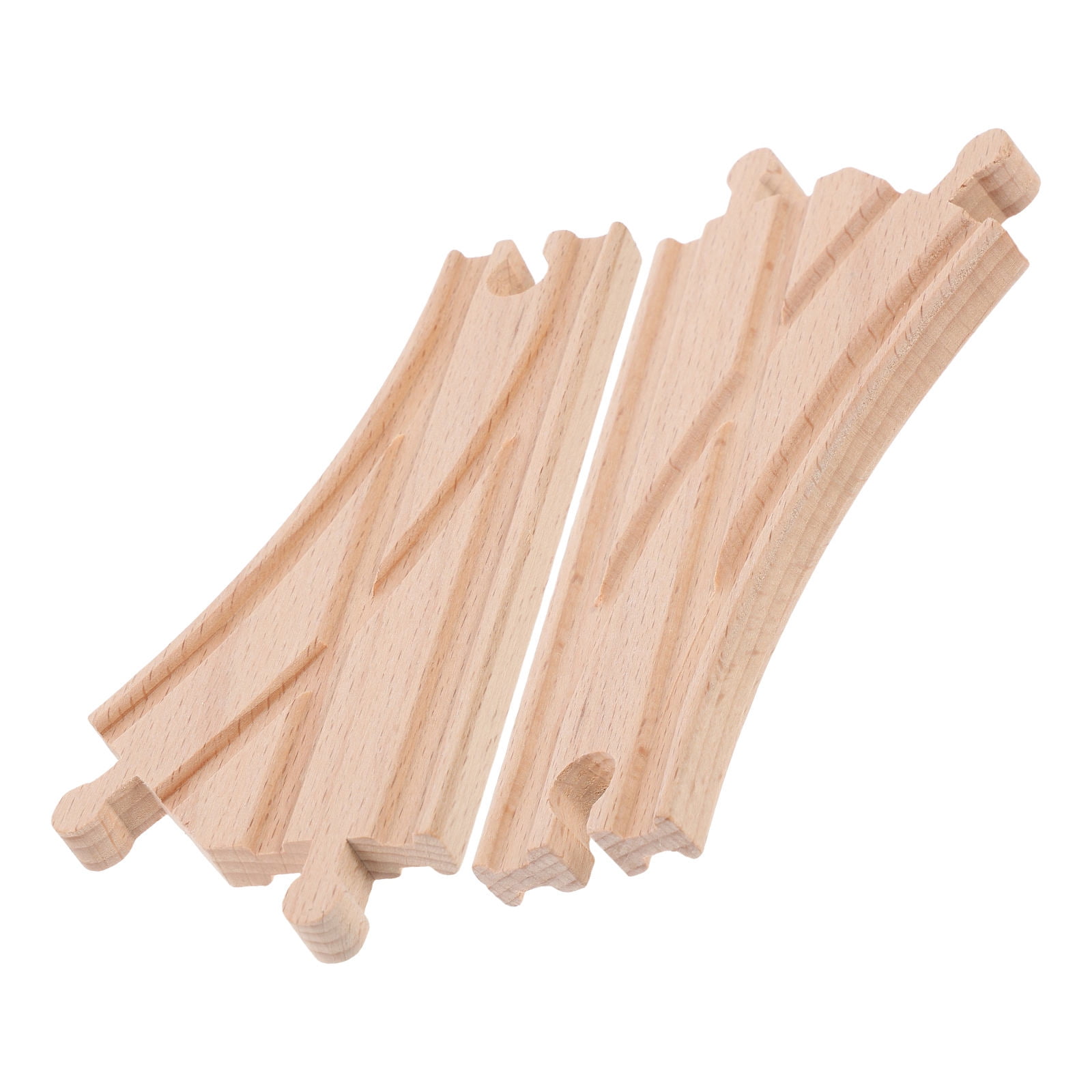 Hemoton 2pcs Wooden Train Track Connectors Multi-Directional Railway ...